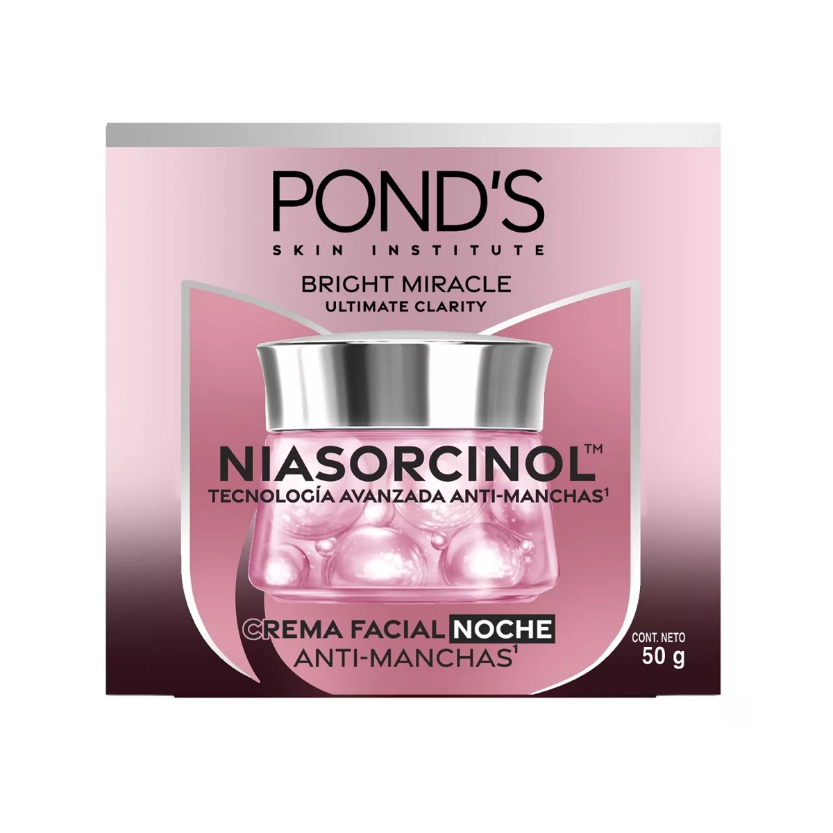 Crema Facial Pond's Antimanchas Bright Miracle con Niasorcinol Noche ...