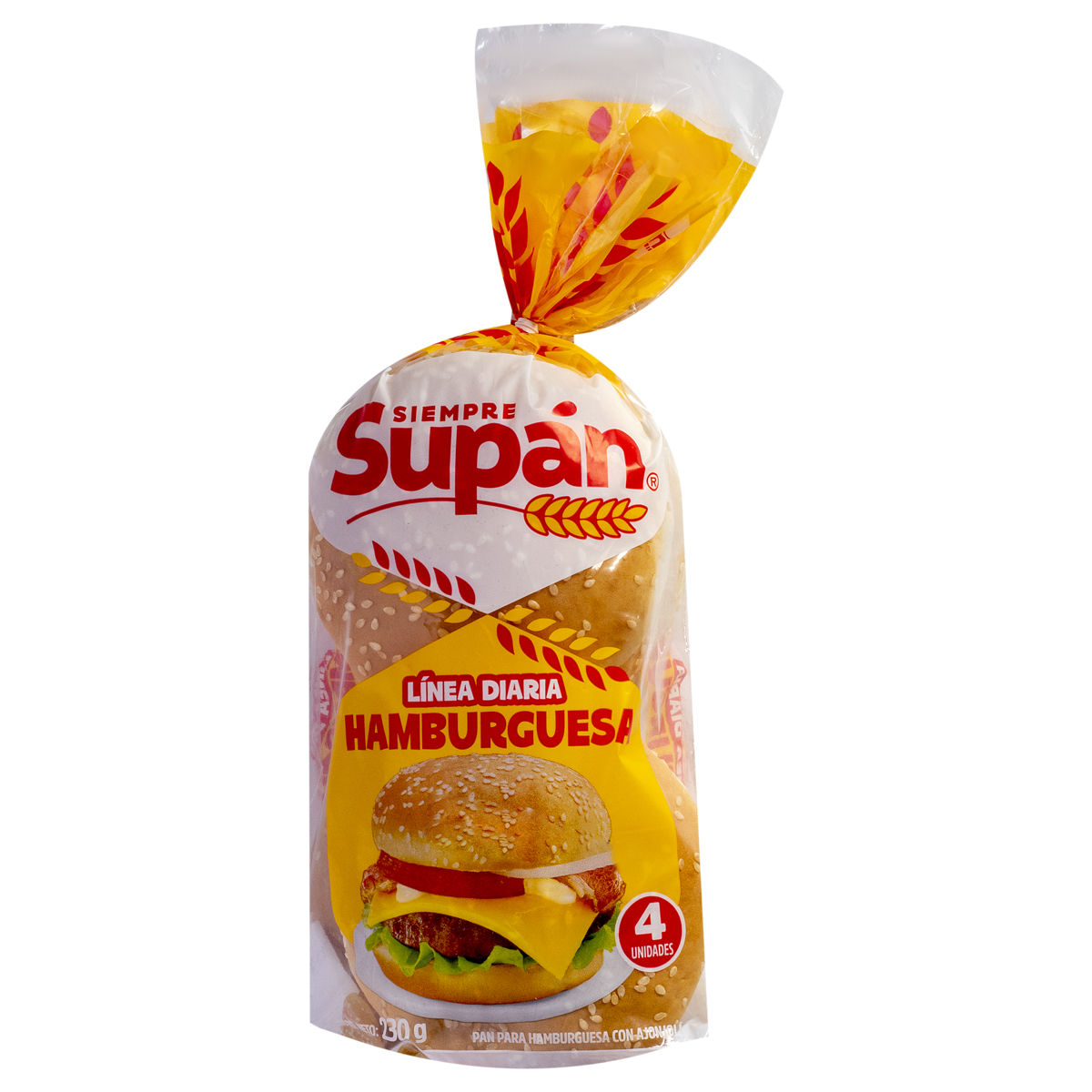 Pack 4 Uds Pan Hamburguesa Supán 230g - 1002594