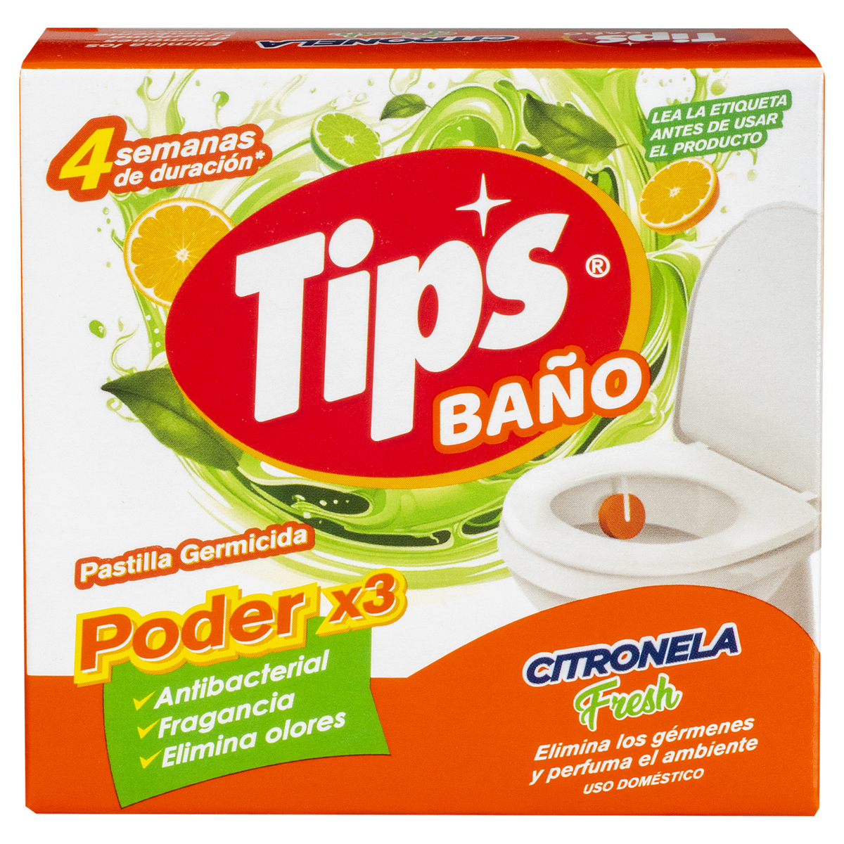 Desodorante Ambiental en Pastilla Tips para Baño 90g - Varias ...