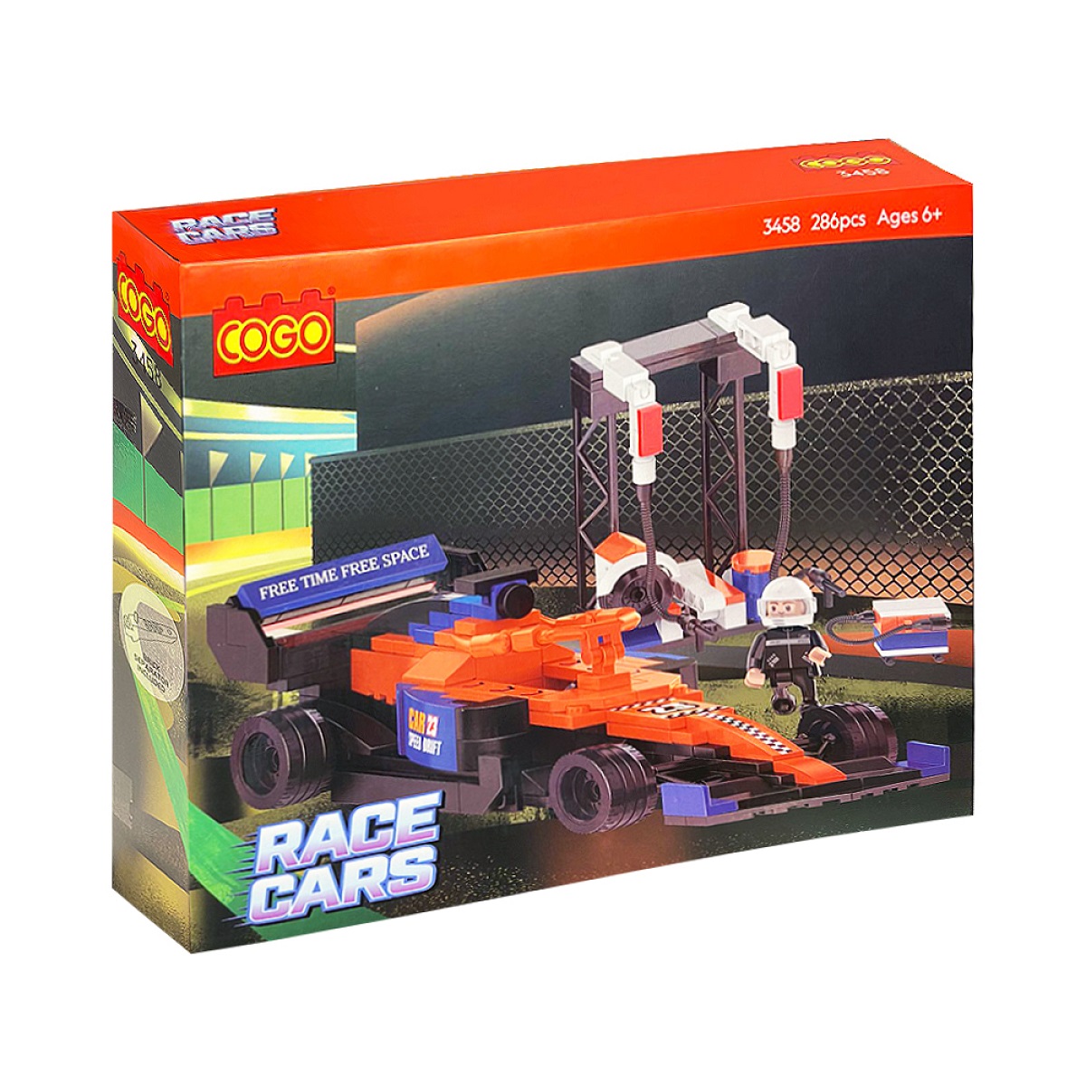 Set para Construir Cogo Racer Cars 286 Piezas - 1003806