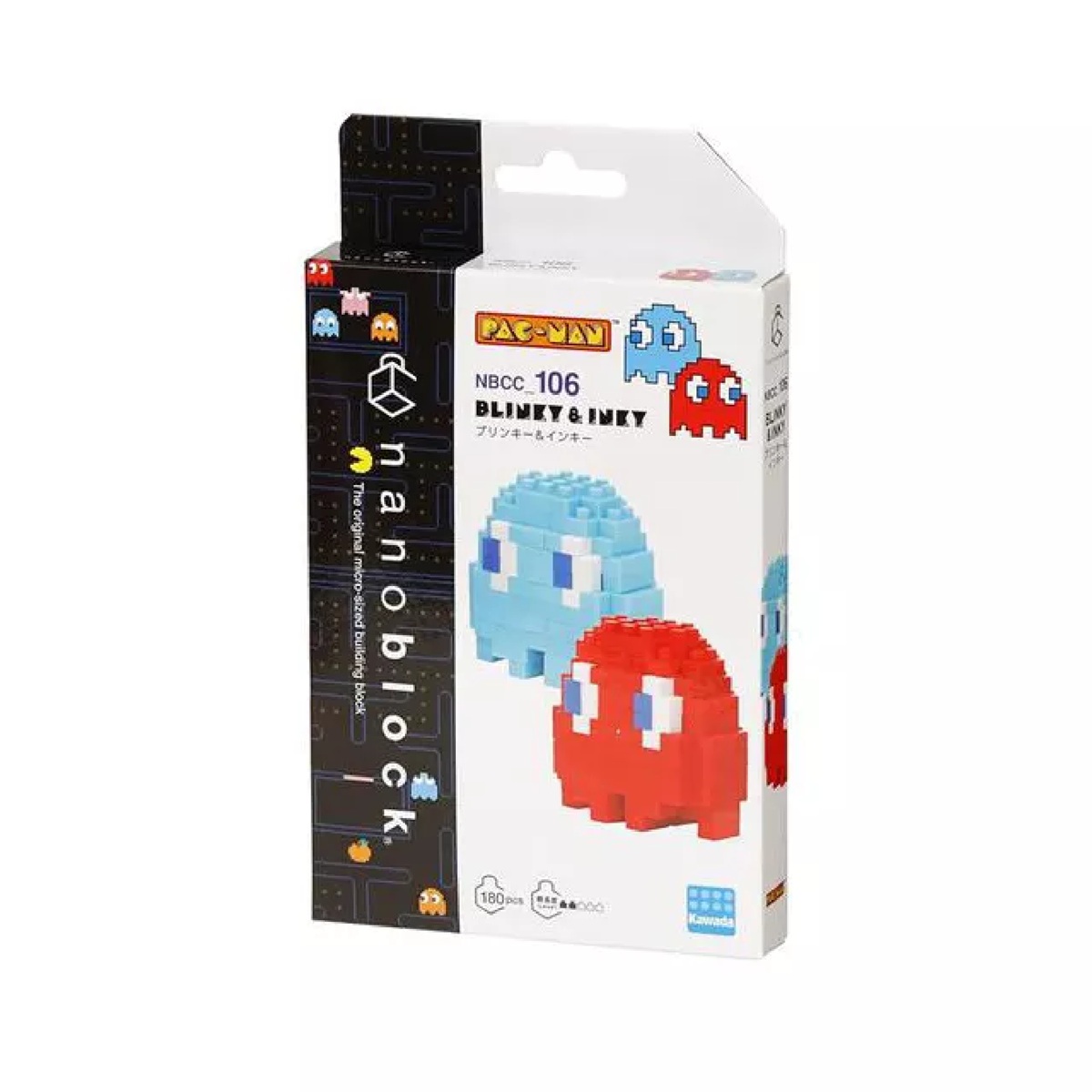 Bloques Nanoblock Pac-Man Blinky and Inky 180 Piezas - 1013246