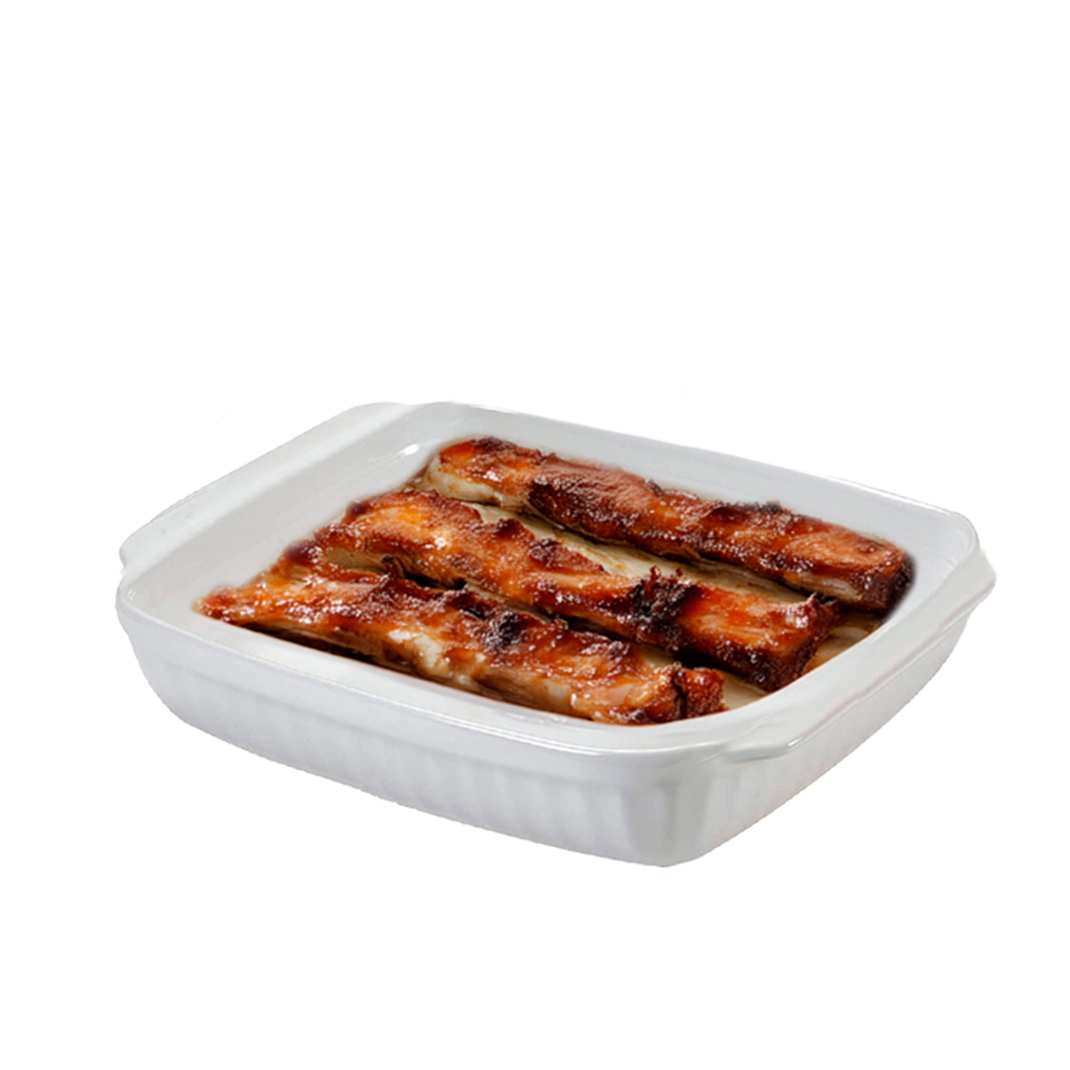 Molde Ez-Cook Rectangular Cerámica Blanco 36 x 24 cm - 1003884