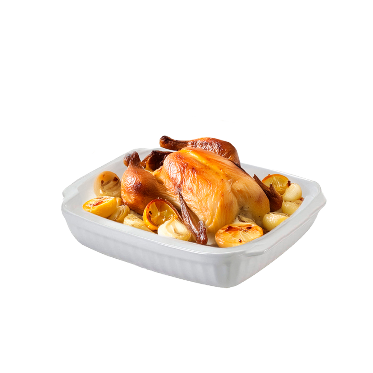 Molde Ez-Cook Rectangular Cerámica Blanco 22 x 14 cm - 1003885