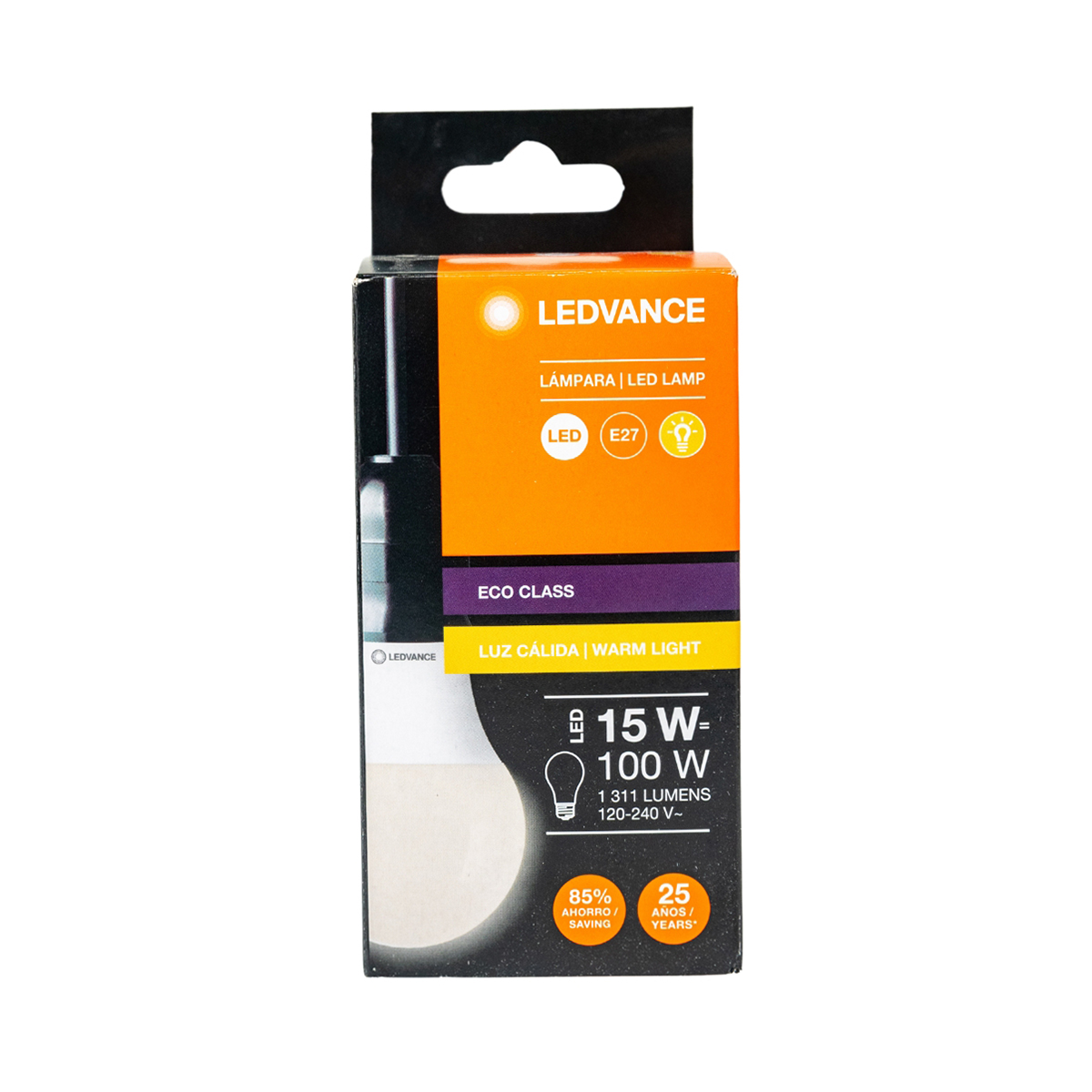 Foco Led Ledvance E27 15W 3000K Luz Cálida - 1004346