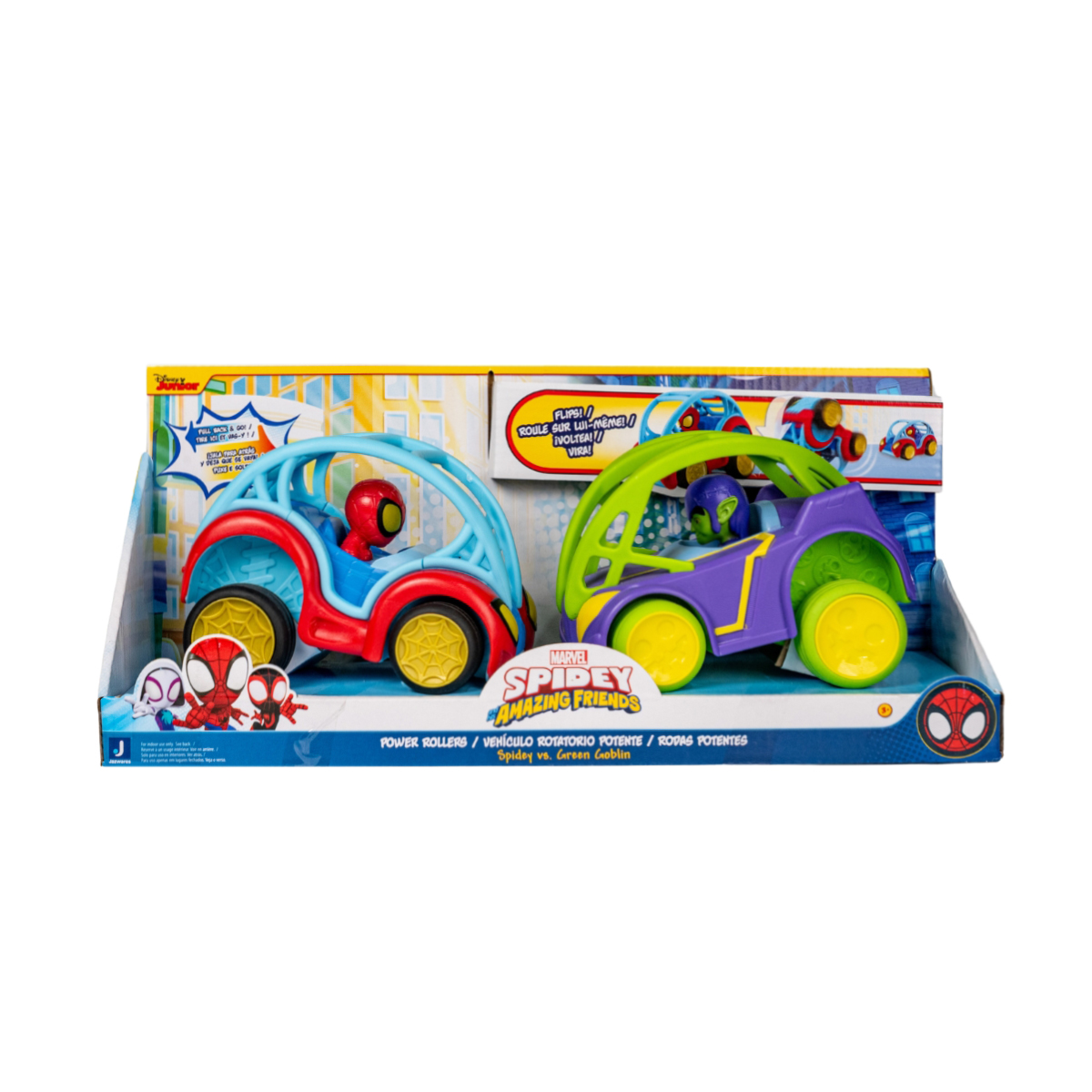 Set 2 Uds Vehículo Power Rollers Spidey and his Amazing Friends Surtido ...