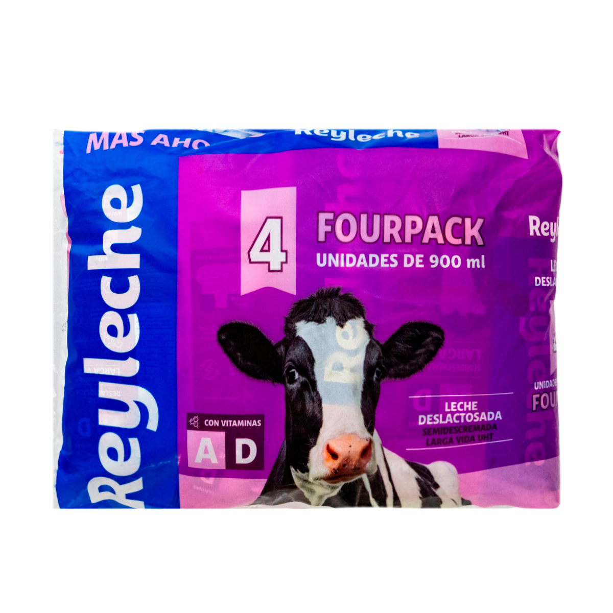 Pack 4 Uds Leche Deslactosada Rey Leche en Funda 900ml - 1006009