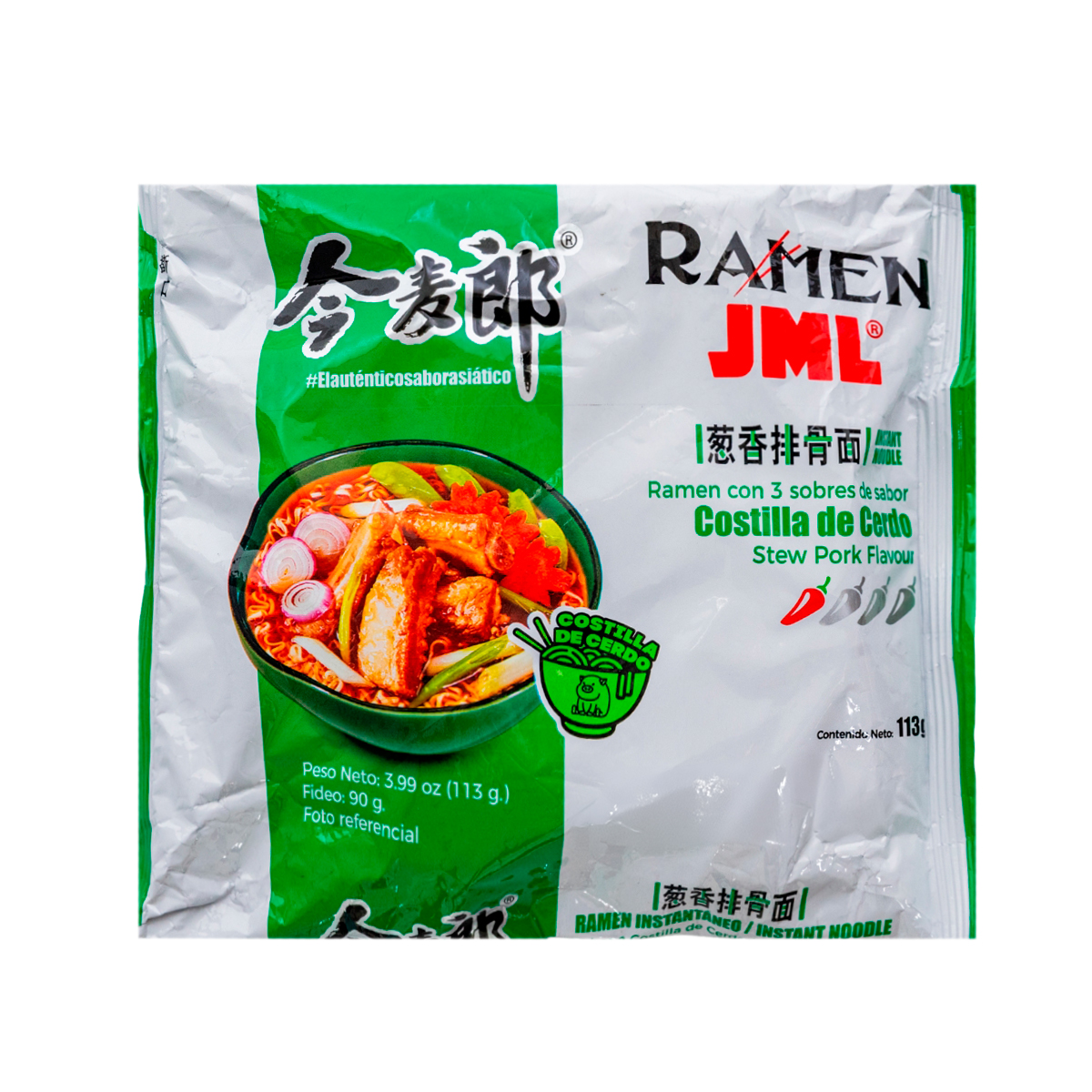 Fideo Instantáneo JML Costilla de Cerdo 113g - 1006639