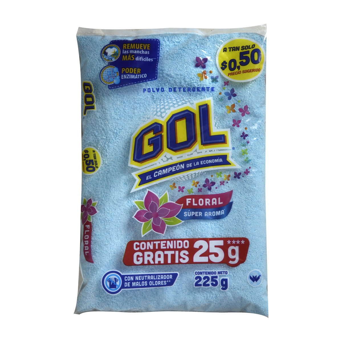 Detergente en Polvo Gol Floral 225 g - 1007983