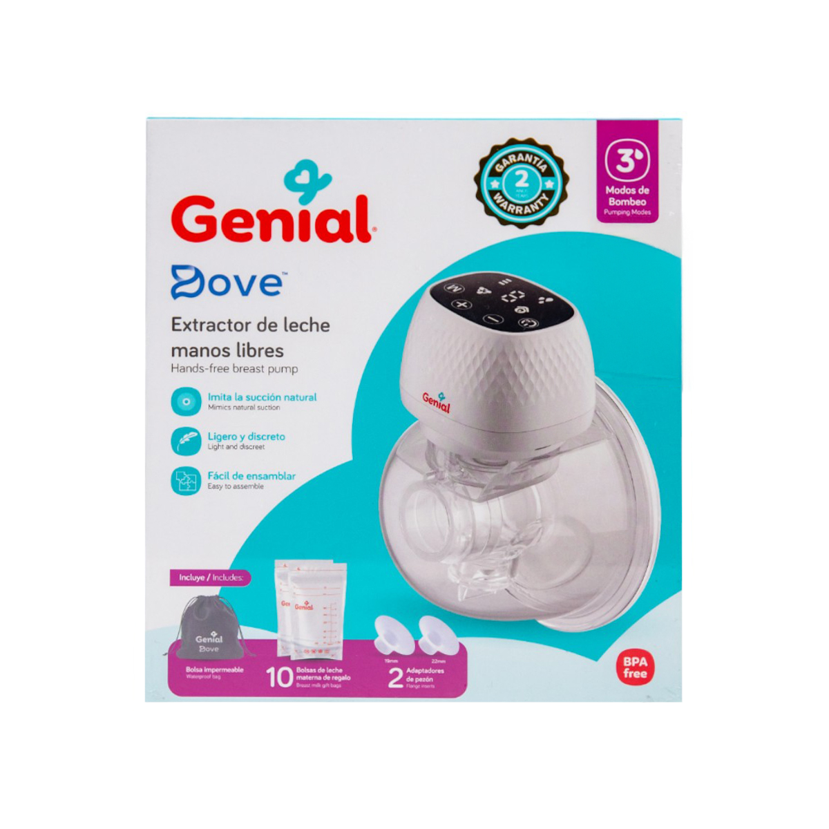 Extractor de Leche Genial Manos Libres - 1011688