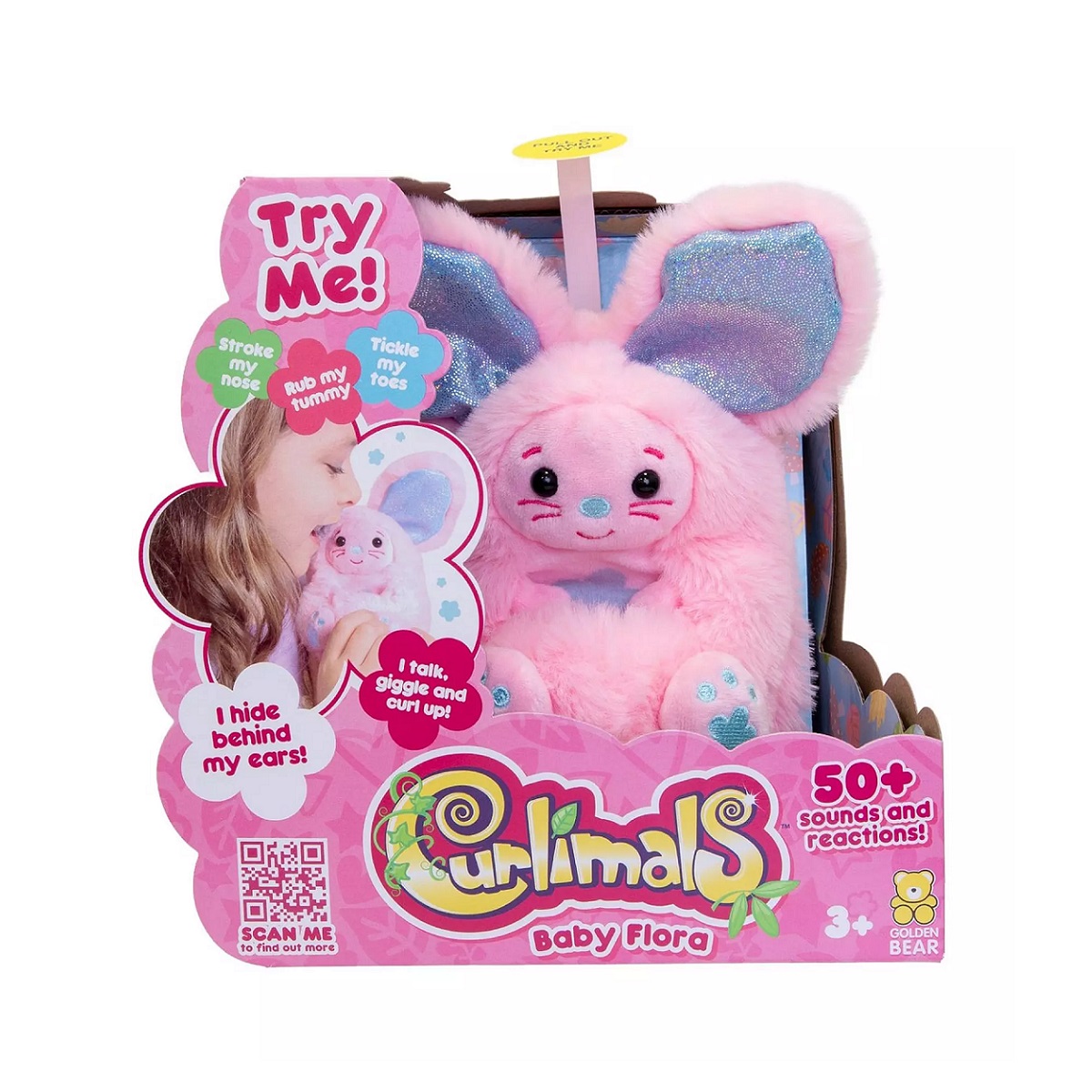 Peluche Interactivo Curlimals Baby Flora - 1010944