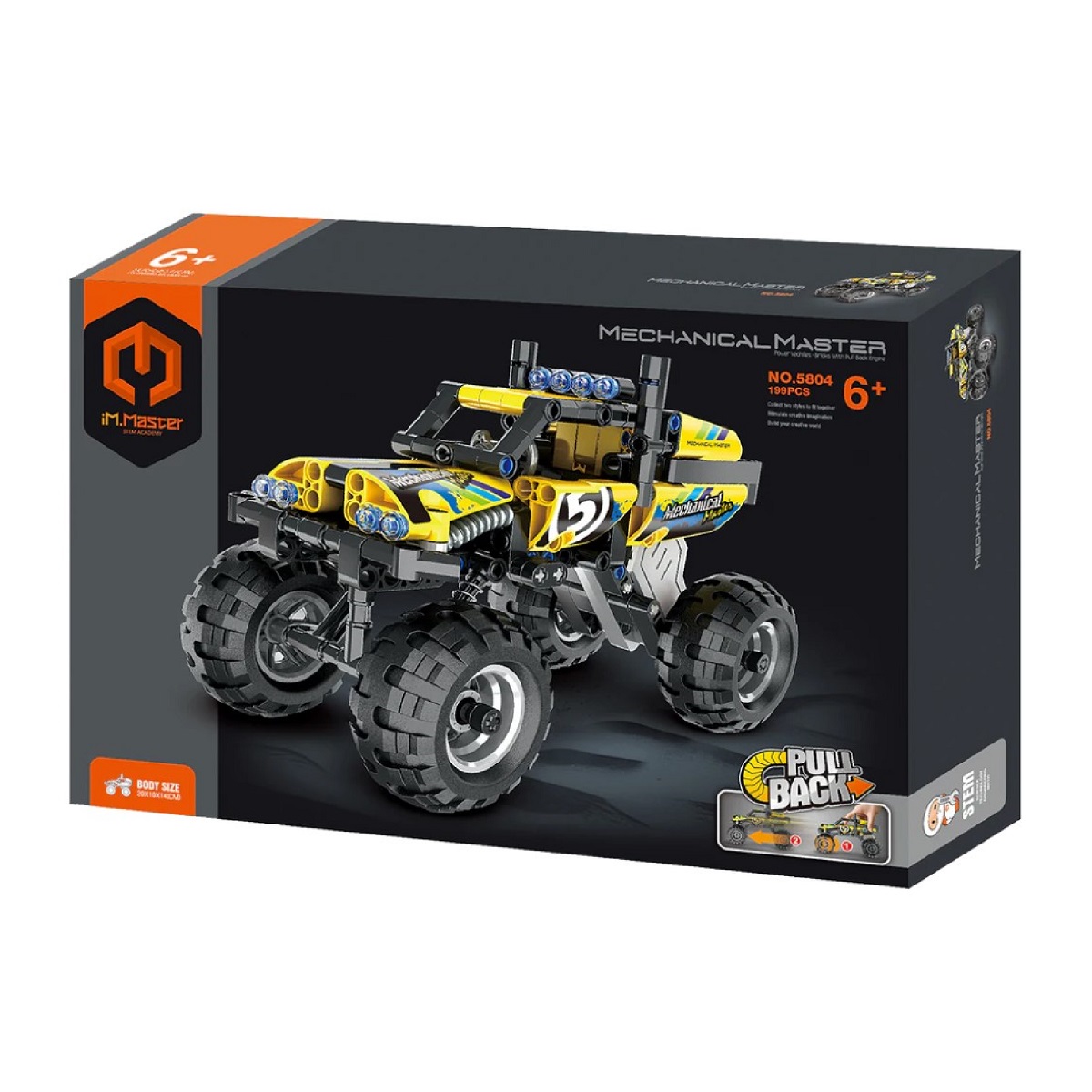 Carro Todoterreno Im Master Pull Back Off Road 199 Piezas - 1011233