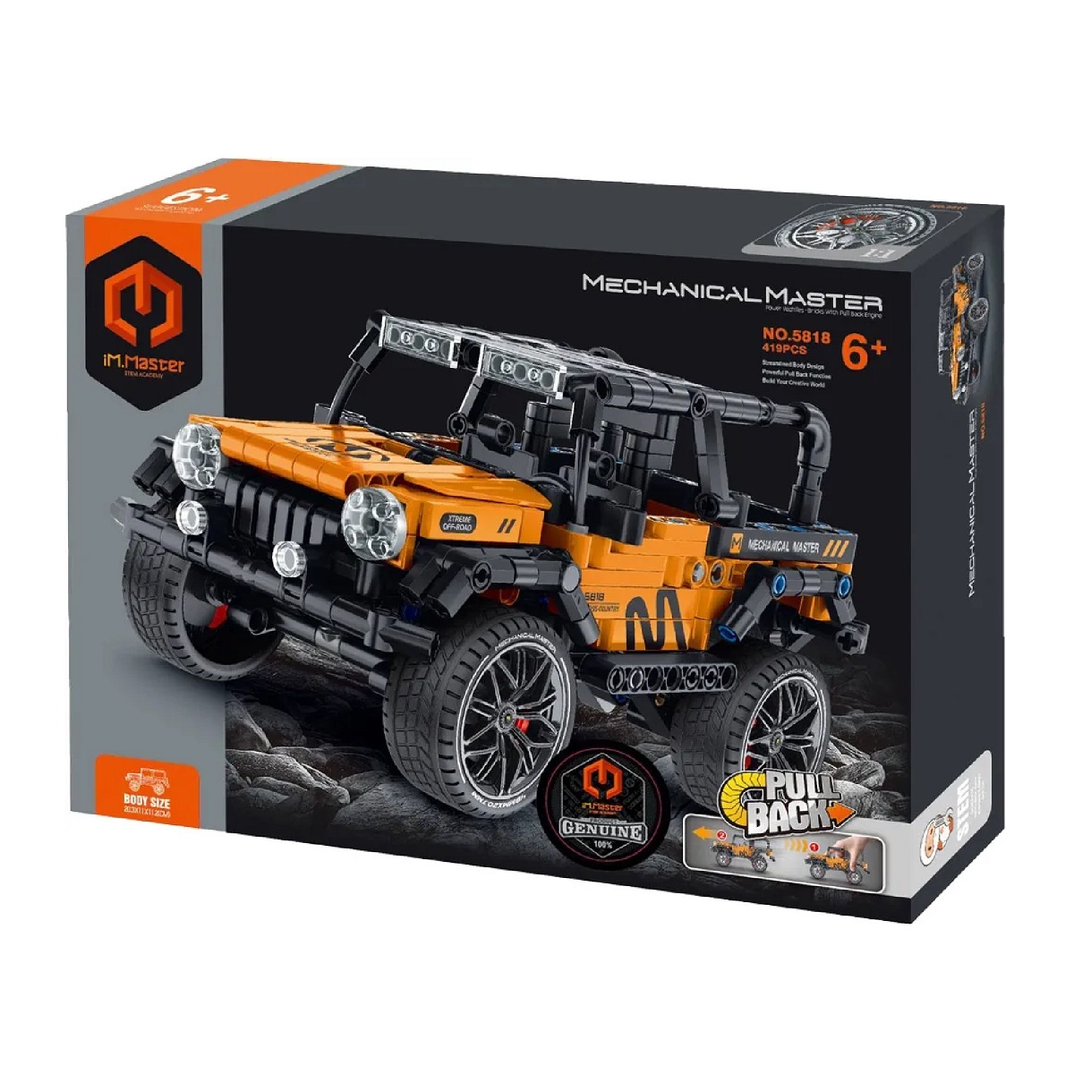 Carro Deportivo Im Master Pull Back Off Roader 434 Piezas - 1011244