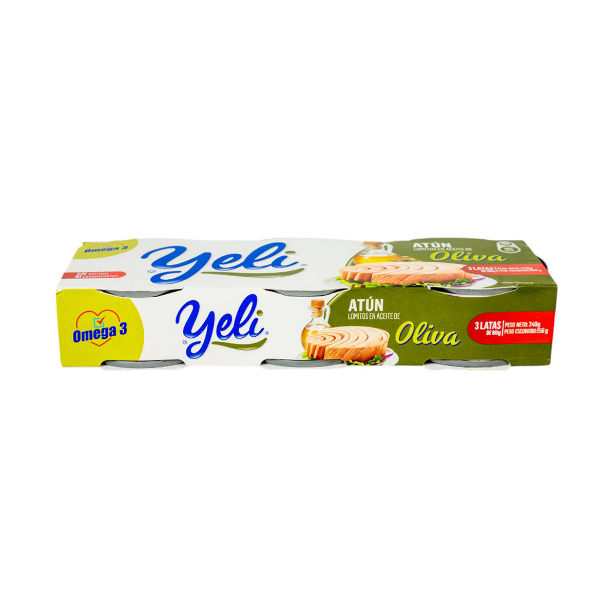 Pack 3 Uds Lomitos de Atún Yeli en Aceite de Oliva 80g - 1011991