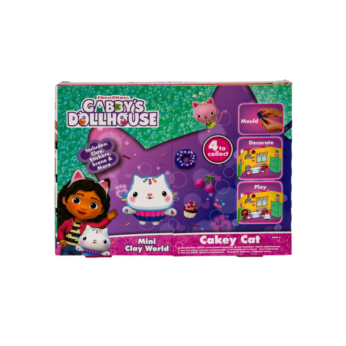 Set Gabby's Dollhouse Arcilla y Stickers - 1012407