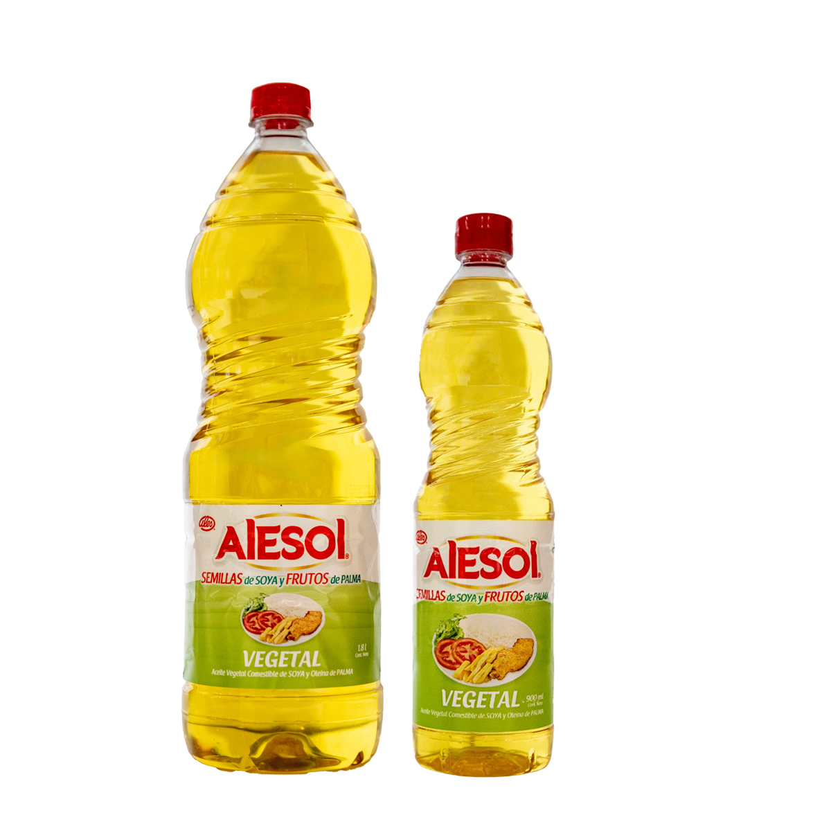 Pack 2 Uds Aceite Alesol Vegetal 1.8L más Aceite 900ml - 1012503
