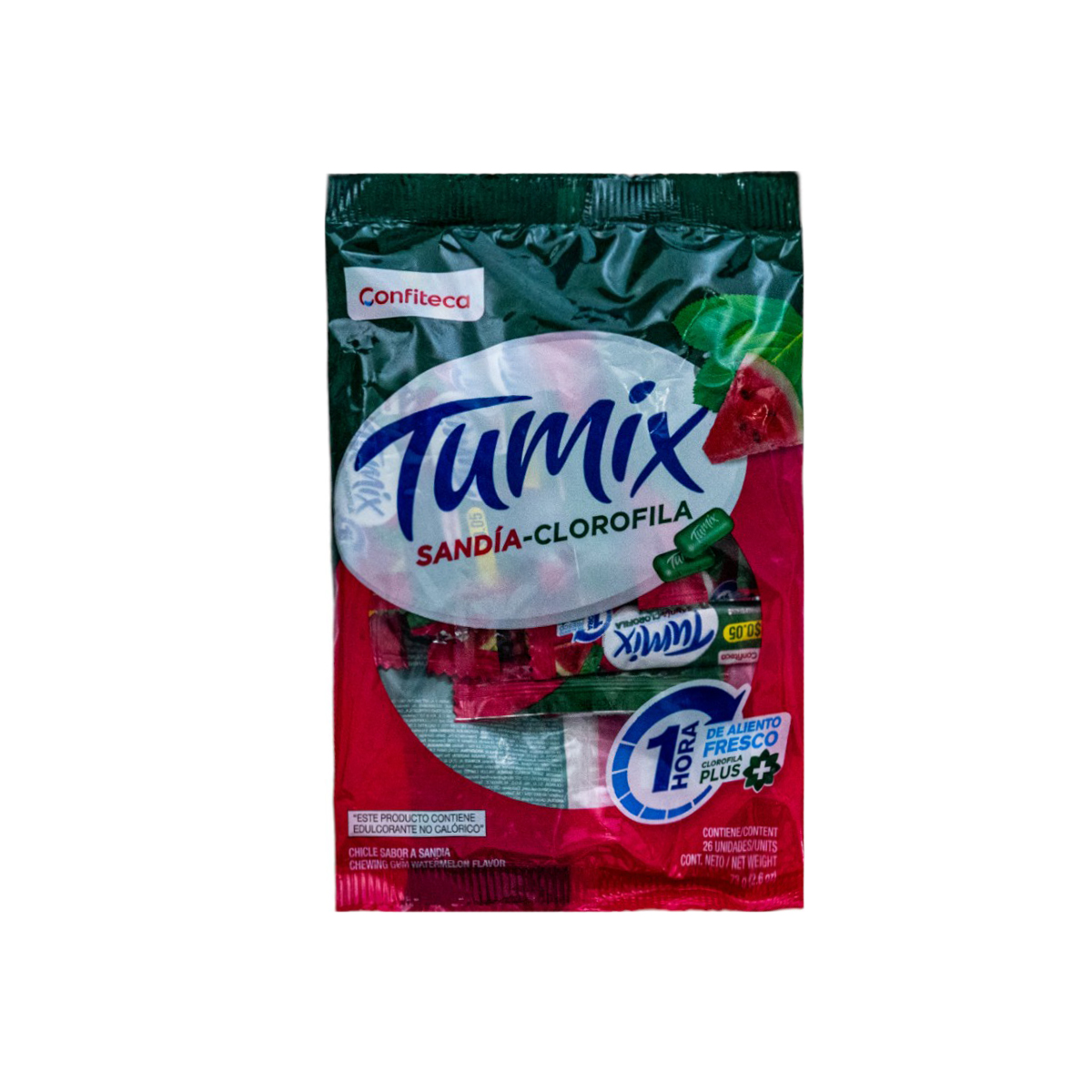 Funda de Chicles Tumix Sandía Clorofila - 26 Unidades - 1012949