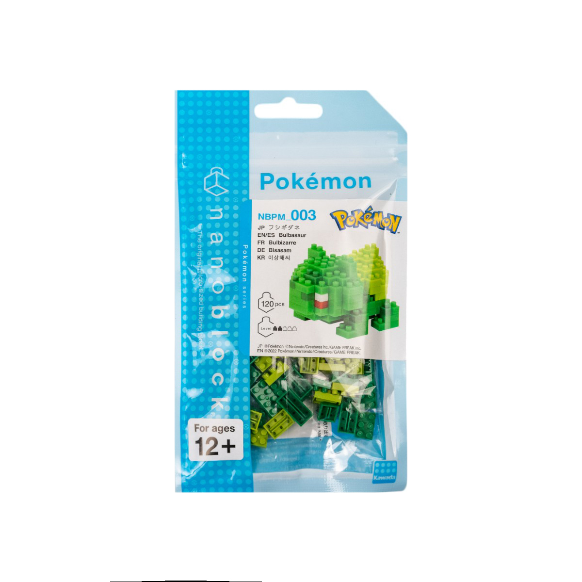 Bloques Nanoblock Pokémon Bulbasaur 120 Piezas - 1013235