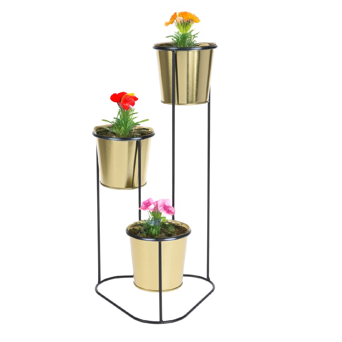 Set Porta Macetero Dorado 47cm - 1013367