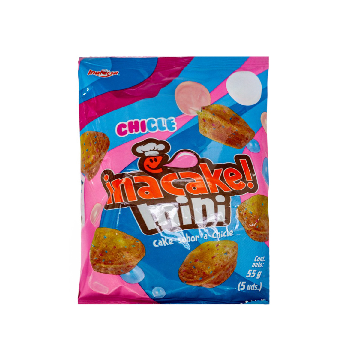 Mini Cake Inacake de Chicle - 5 Unidades - 1013829