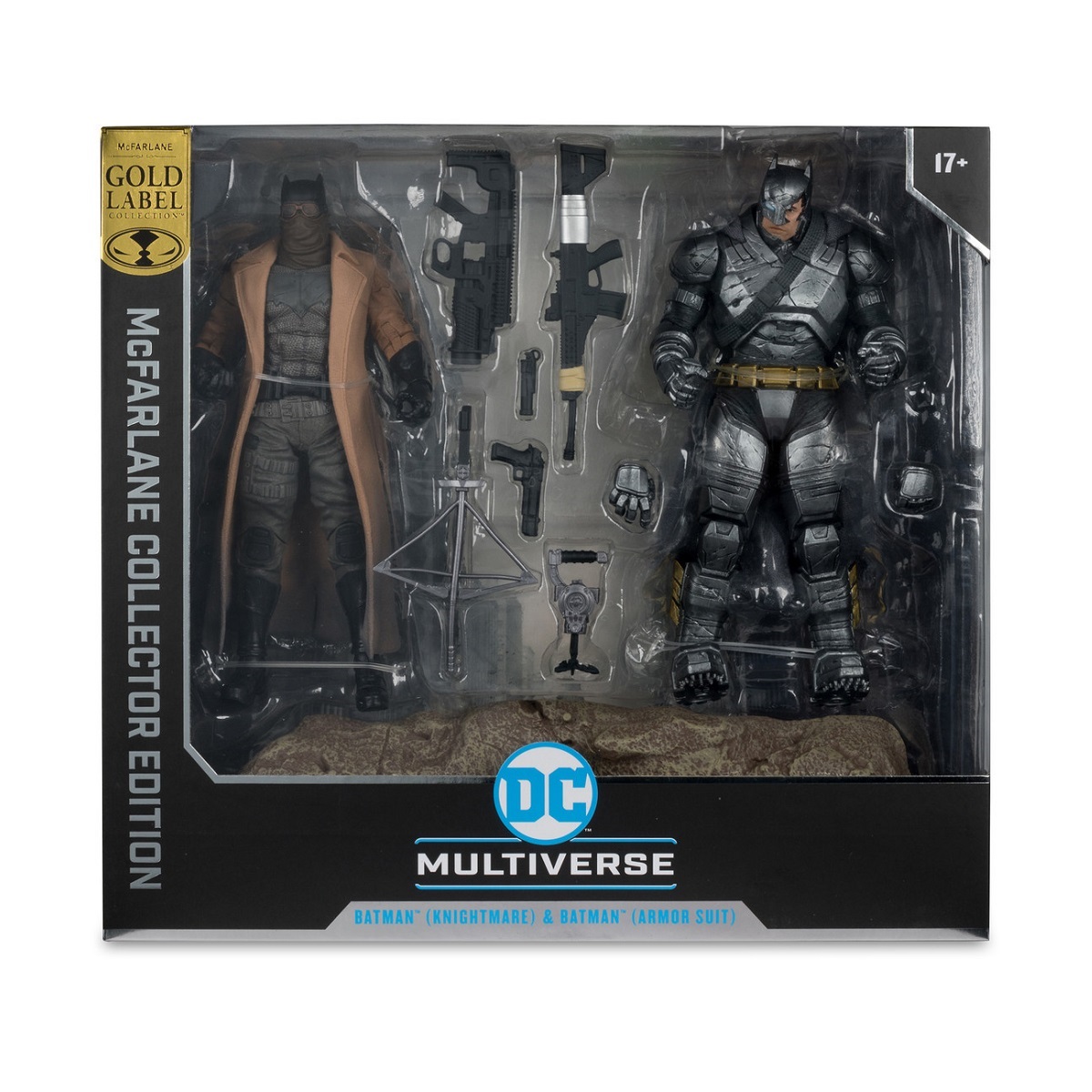 Set 2 Uds Figura DC Multiverse Batman vs Armored 17cm - 1015348