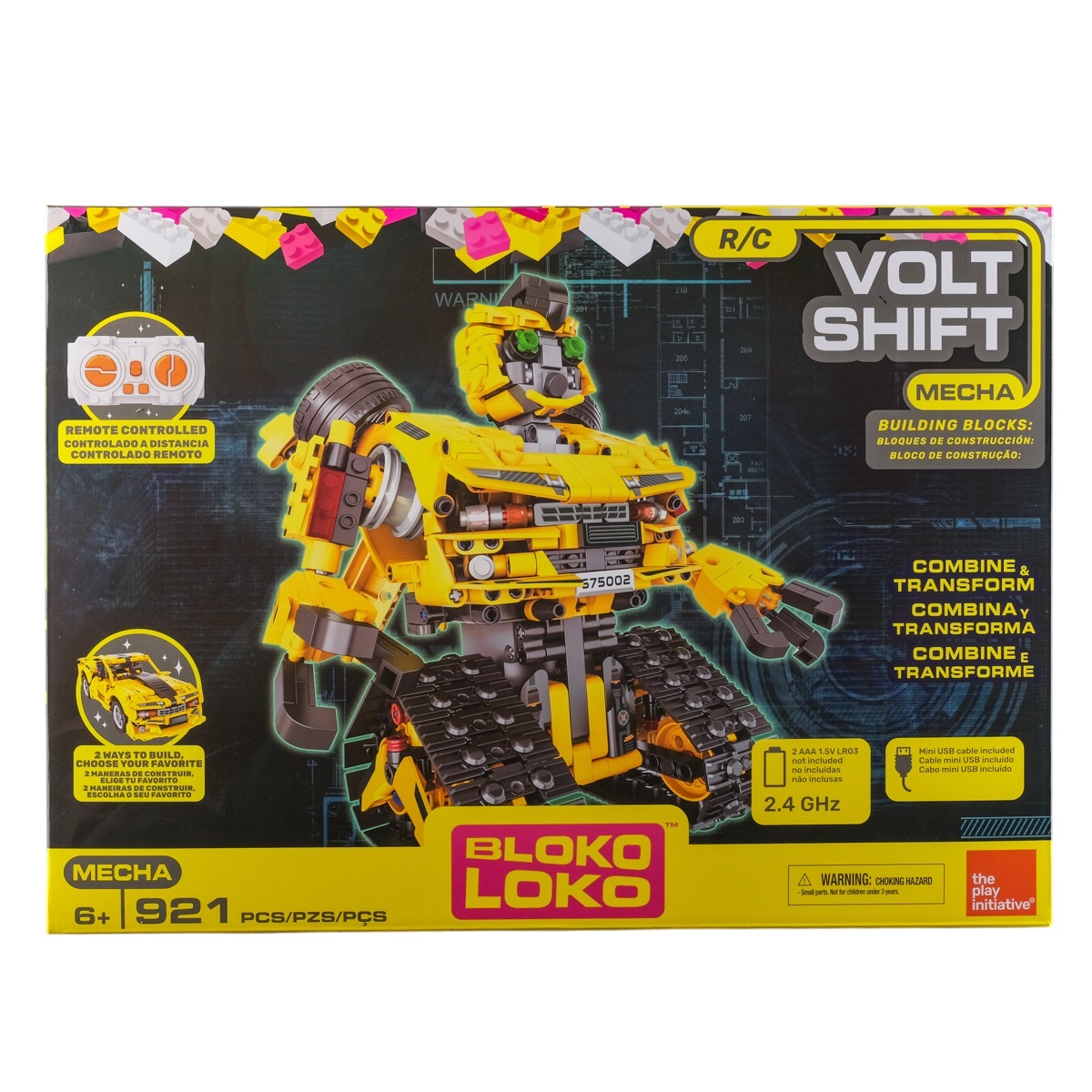 Set para Construir Bloko Loko Radiocontrol Robot o Carro 921 Piezas ...