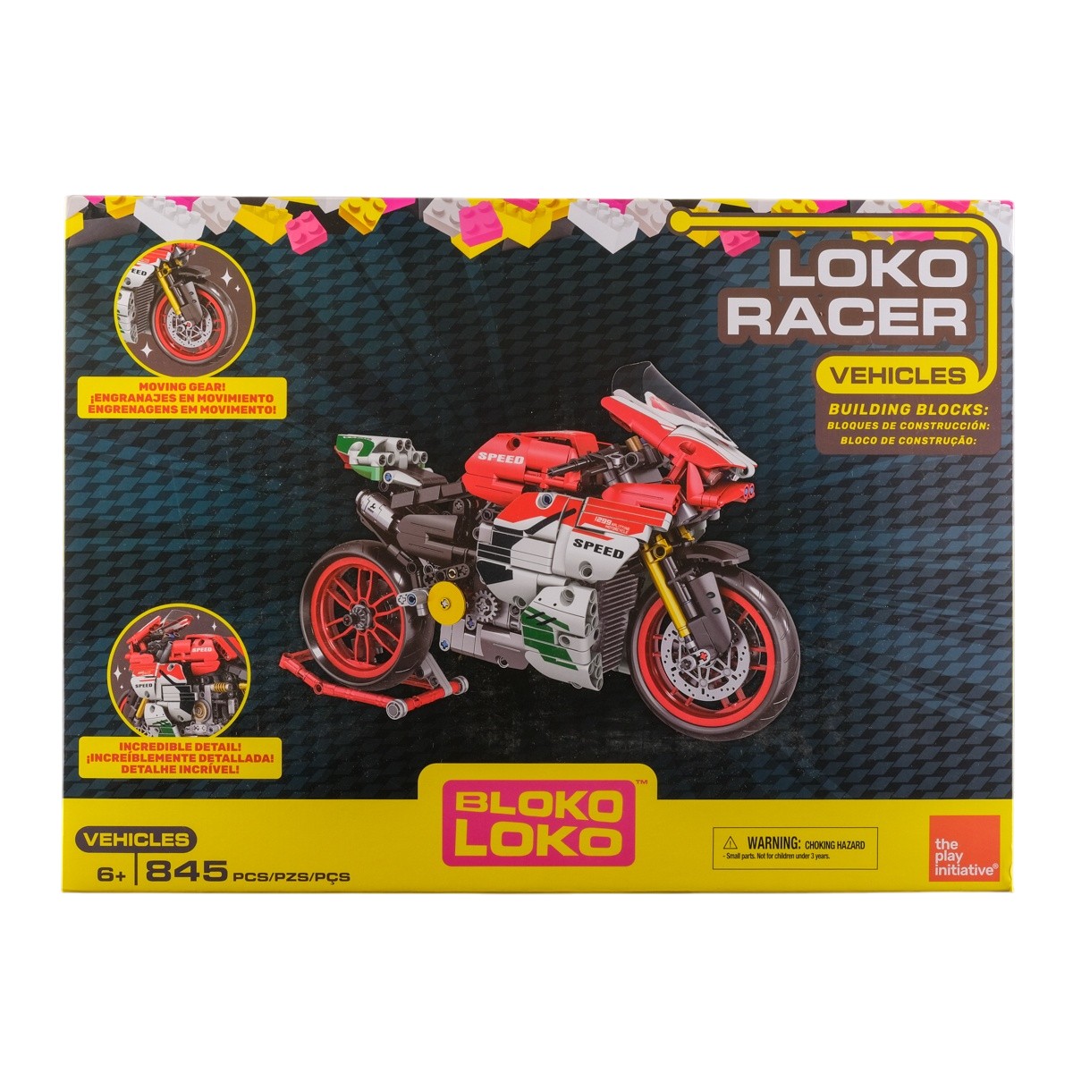 Set para Construir Bloko Loko Motocicleta Deportiva 845 Piezas - 1015766