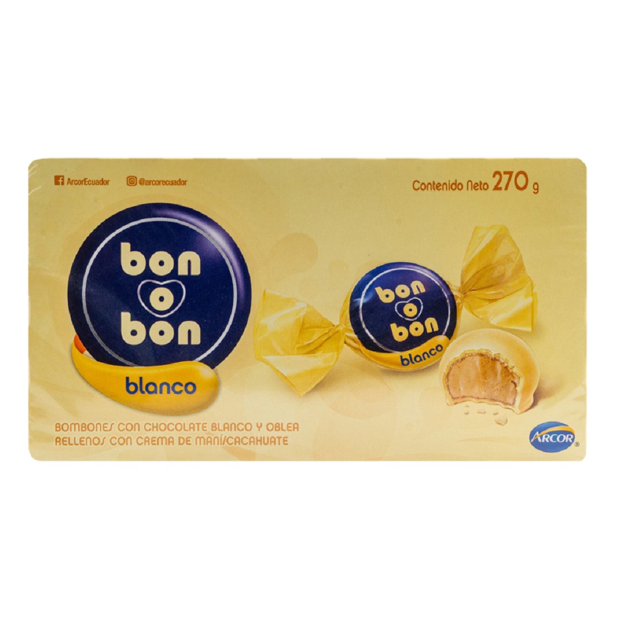 Bombones Bon o Bon Chocolate Blanco - 18 Unidades - 1016038