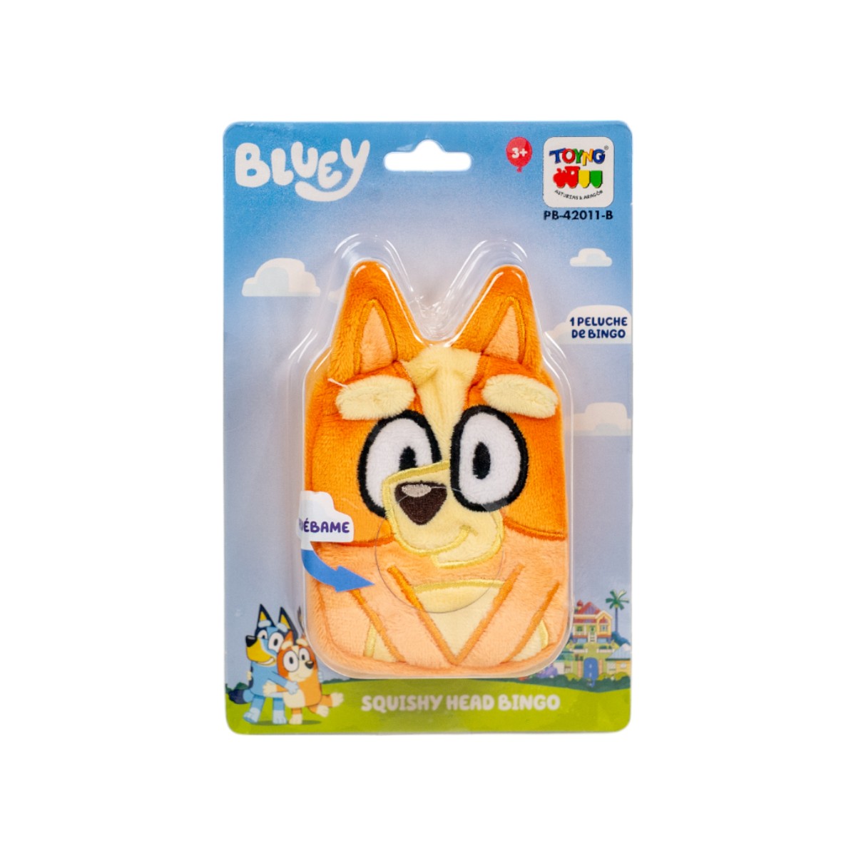 Peluche Squishy Head Bluey Bingo - 1024121
