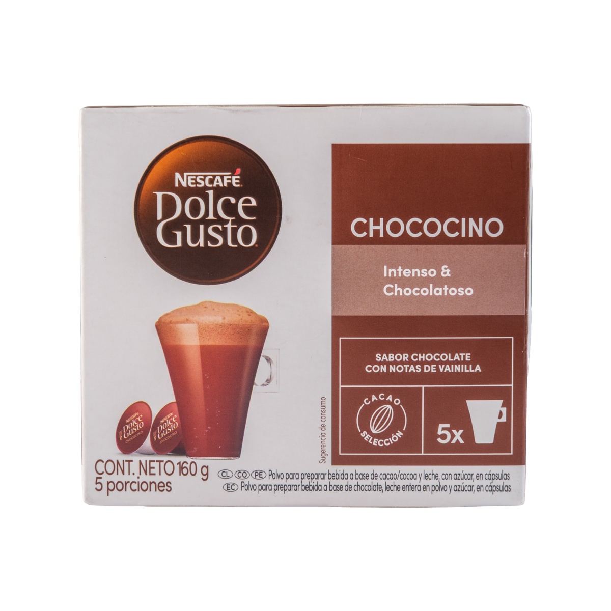 Pack 10 Uds Cocoa en Cápsula Dolce Gusto Chococino 160 g - 1020270