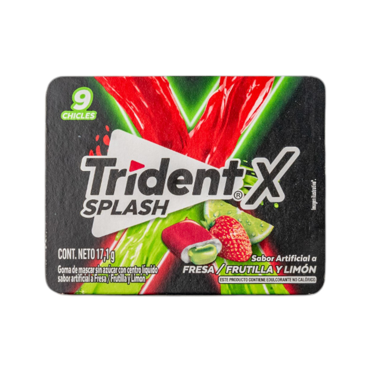 Chicle Trident Splash Fresa y Limón - 9 Unidades - 1018842