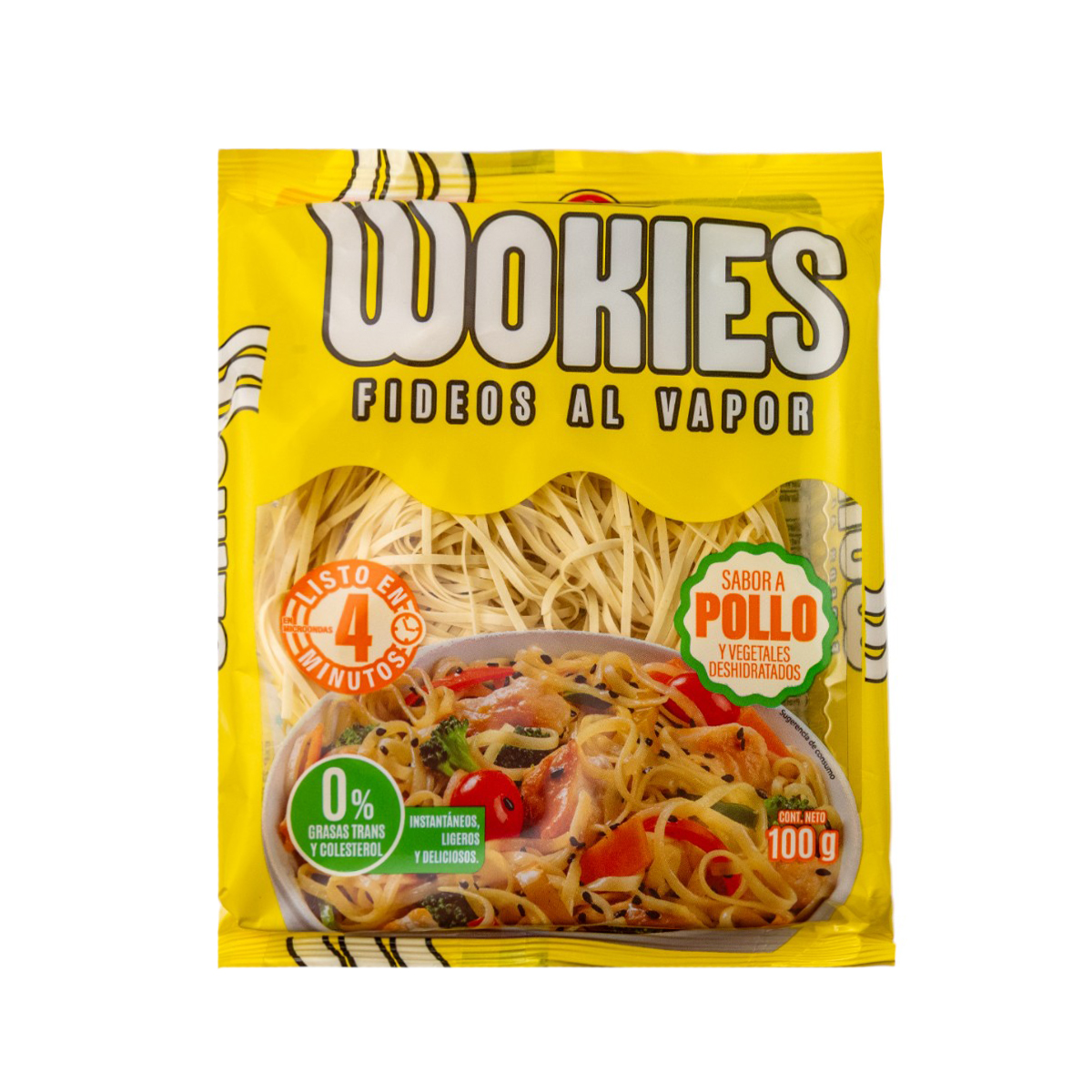 Fideos al Vapor Oriental Wokies 100 g - Varios Sabores - 1072877