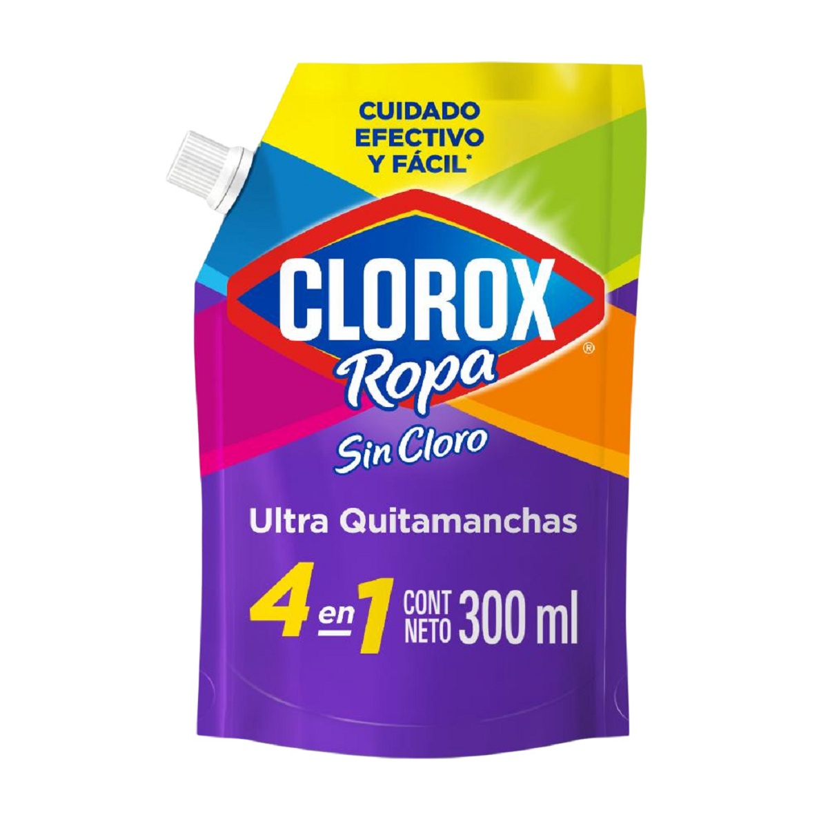 Quitamanchas Sin Cloro Clorox 4 en 1 para Ropa de Color Doypack 300 ml ...