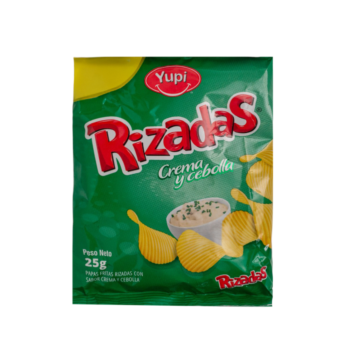 Papas Rizadas Yupi Crema y Cebolla 25 g - 1022364