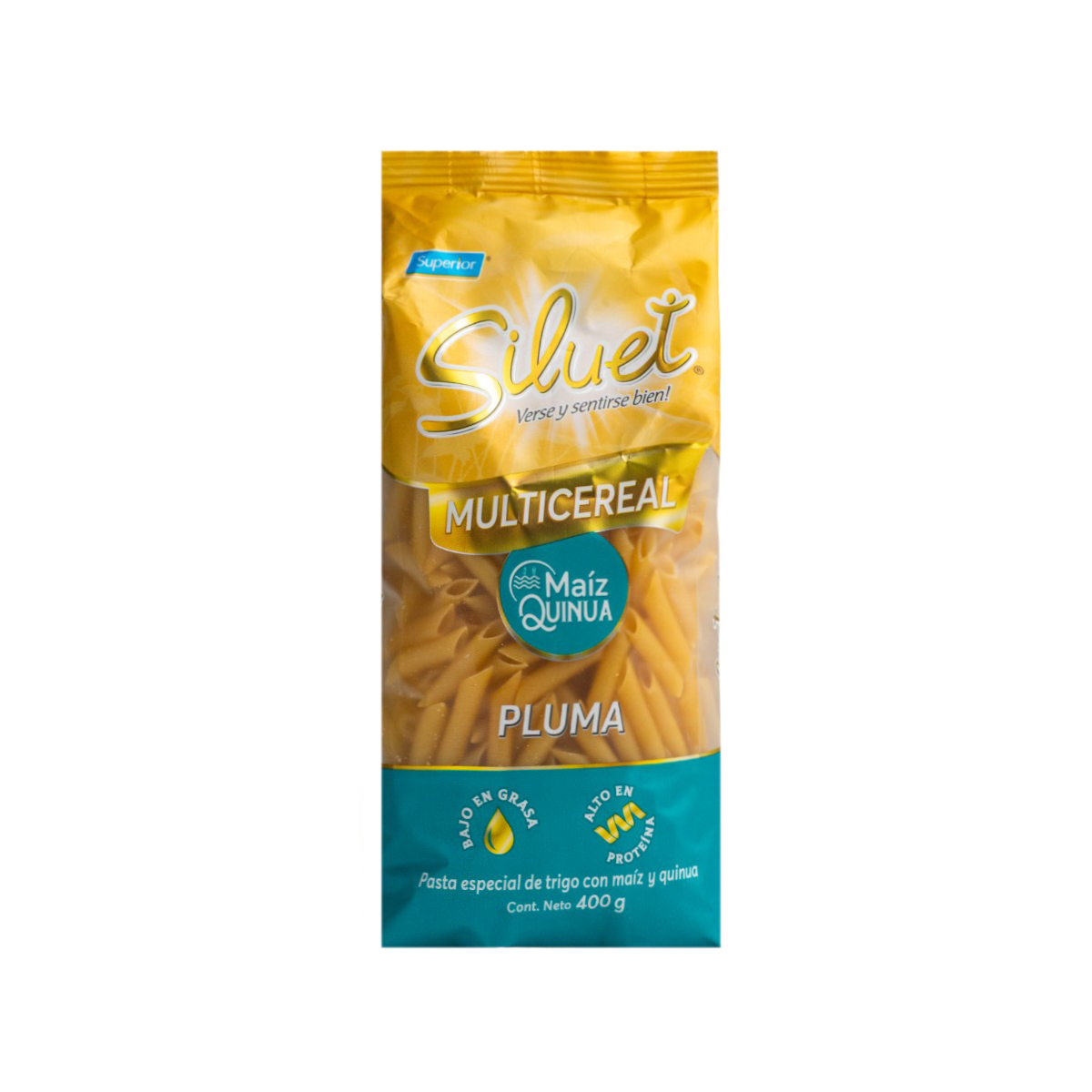 Pasta Pluma Siluet Quinua y Maíz 400 g - 1073043