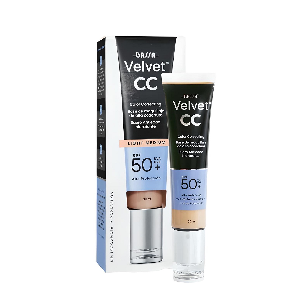 Base de Maquillaje Velvet CC Color Correcting SPF 50+ Light Medium 30 ...