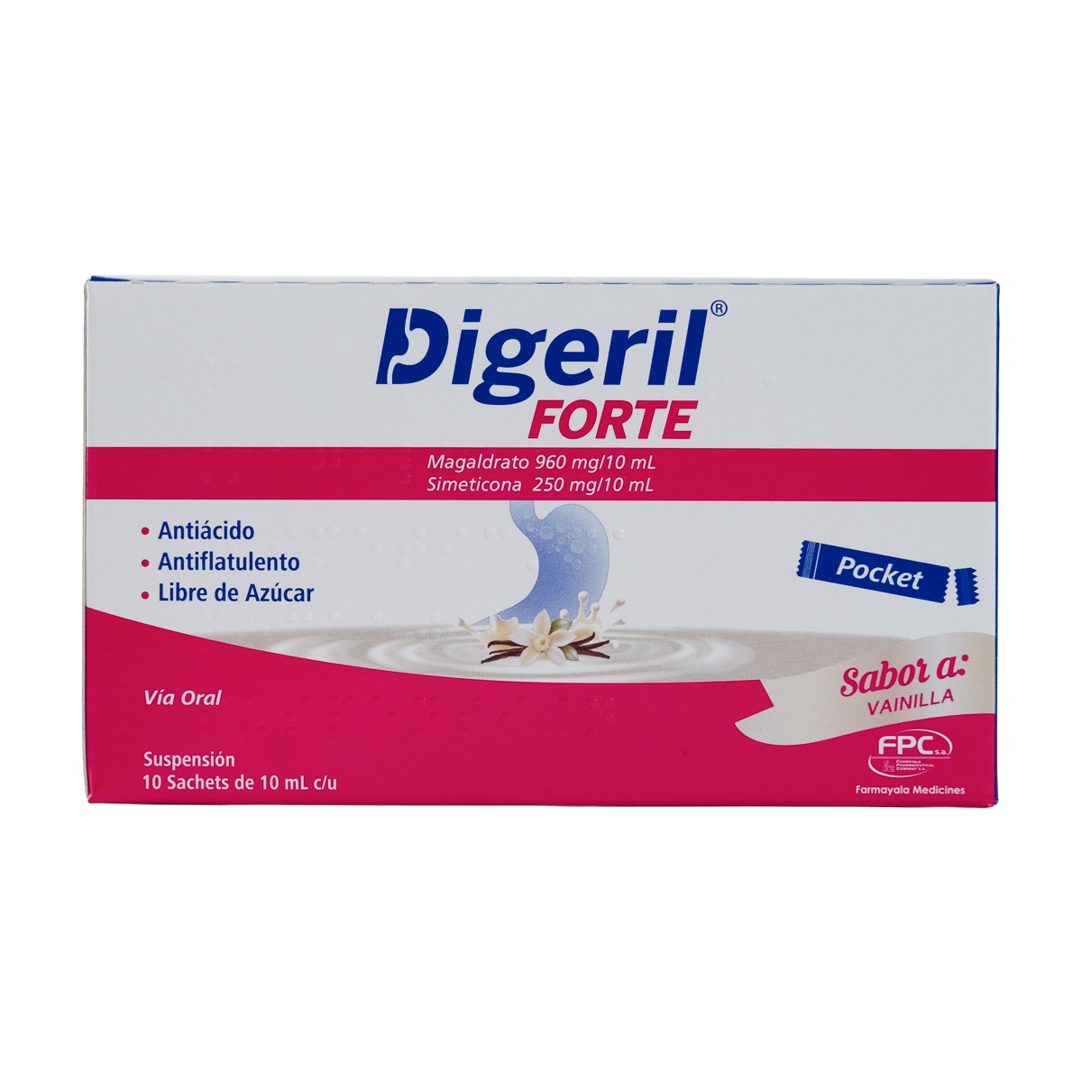 Digeril Forte Suspensión Pocket Sachets 10 ml - 10 Unidades - 1076567