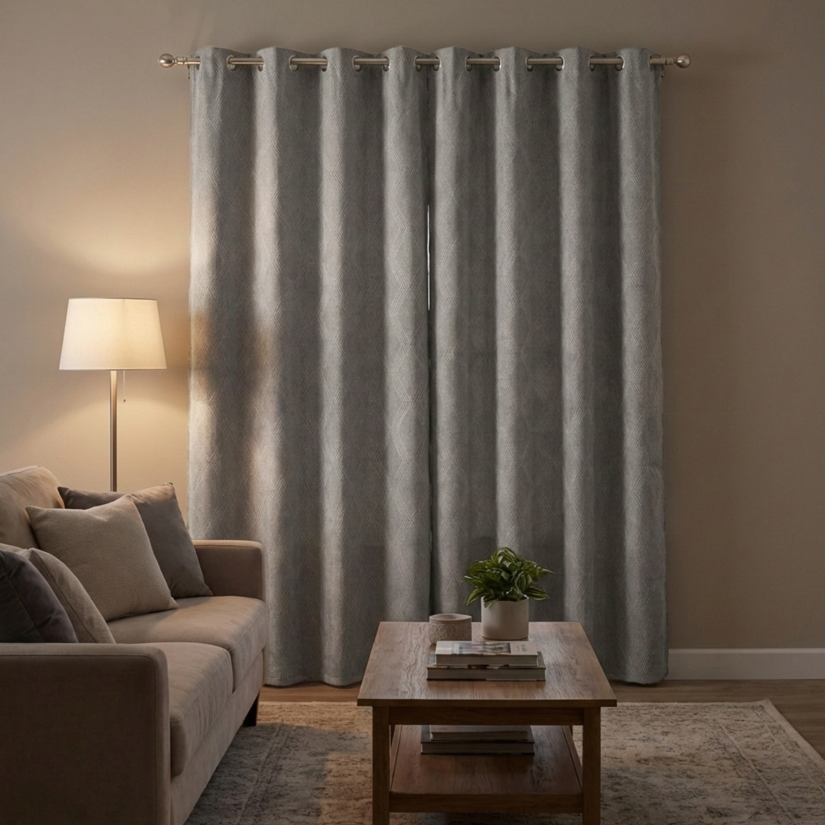 Cortina de Sala Comfort Living Aria Blackout 137x229cm - Varios Colores ...