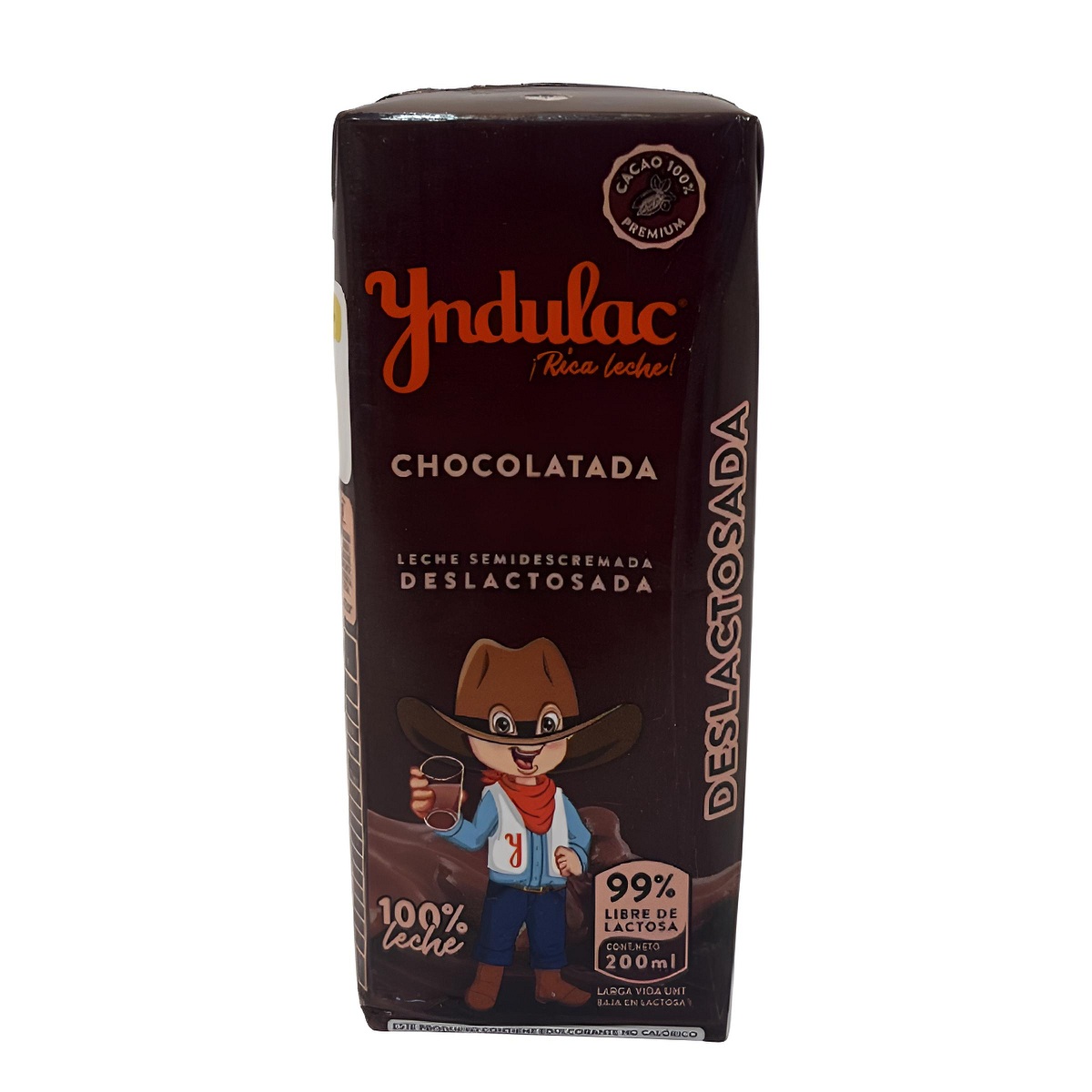 Leche Semidescremada y Deslactosada Indulac Chocolatada 200 ml - 1077719