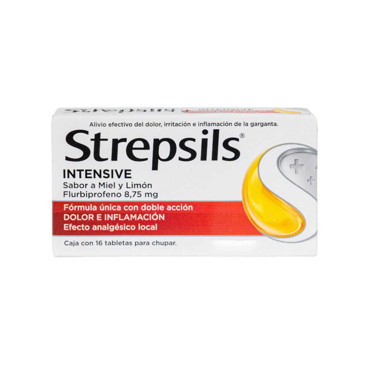 Tabletas Strepsils Intensive Miel y Limón - 16 Unidades - 1082986