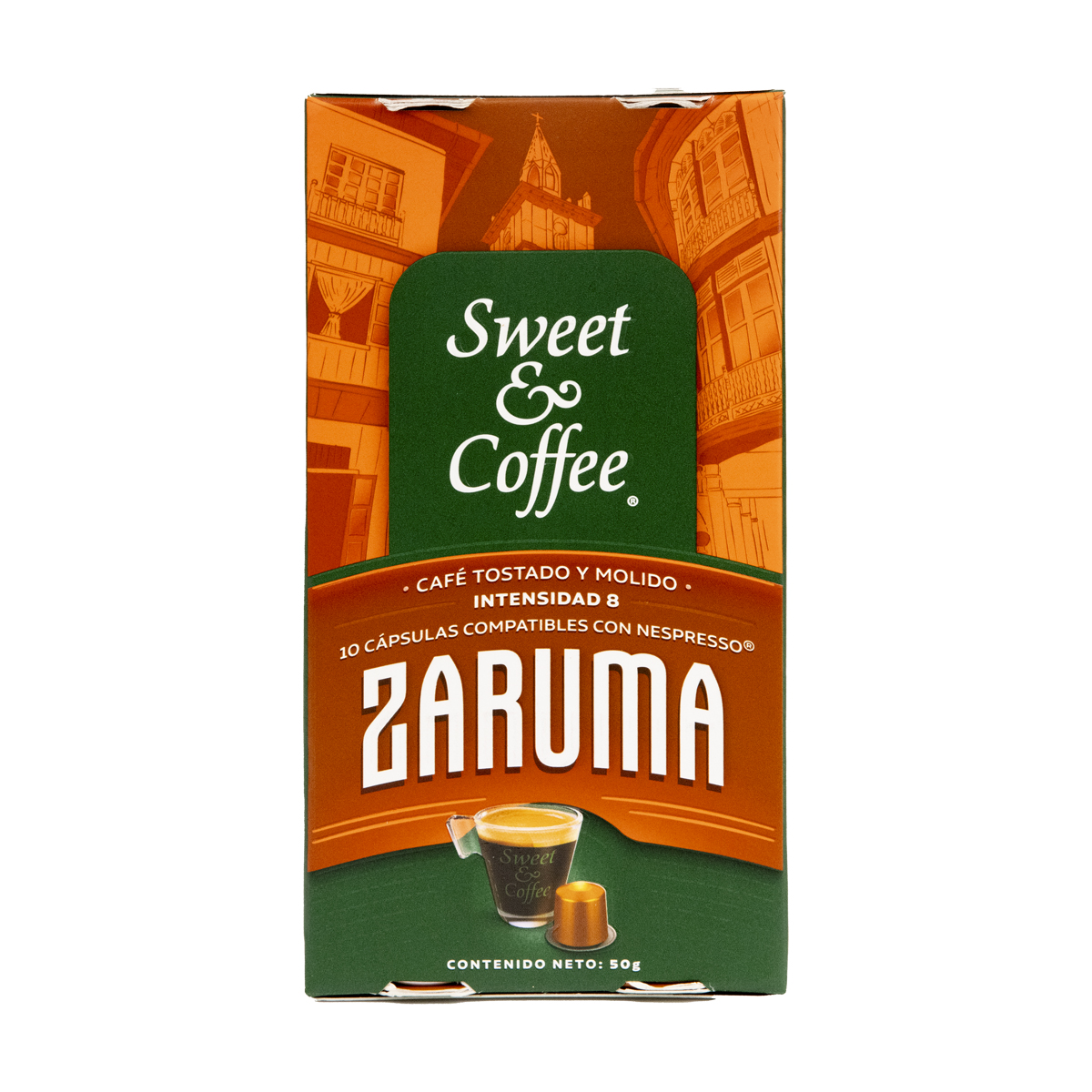 Pack 10 und. Café en Cápsula Sweet & Coffe Zaruma 50 g - 1083314