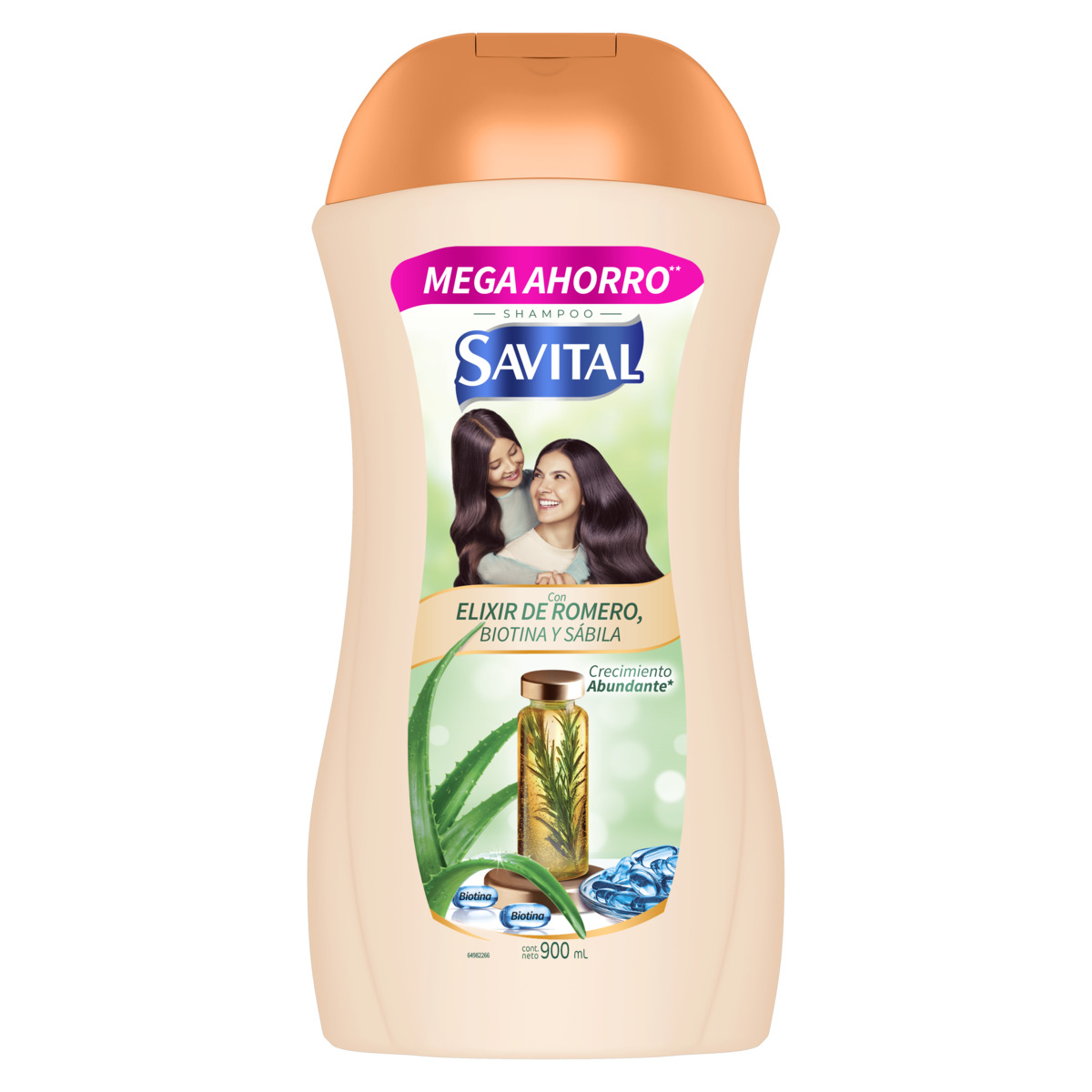 Shampoo Savital Elixir de Romero, Biotina y Sábila 900 ml - 1083495