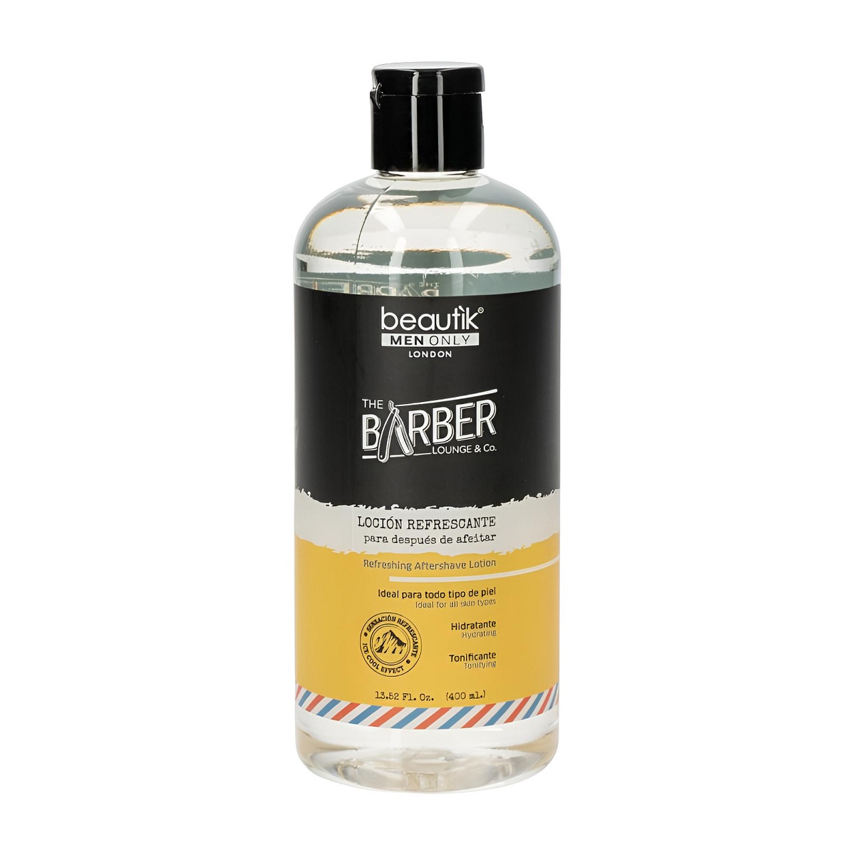 Loción Refrescante Beautik The Barber para Piel & Barba 400 ml - 1083710