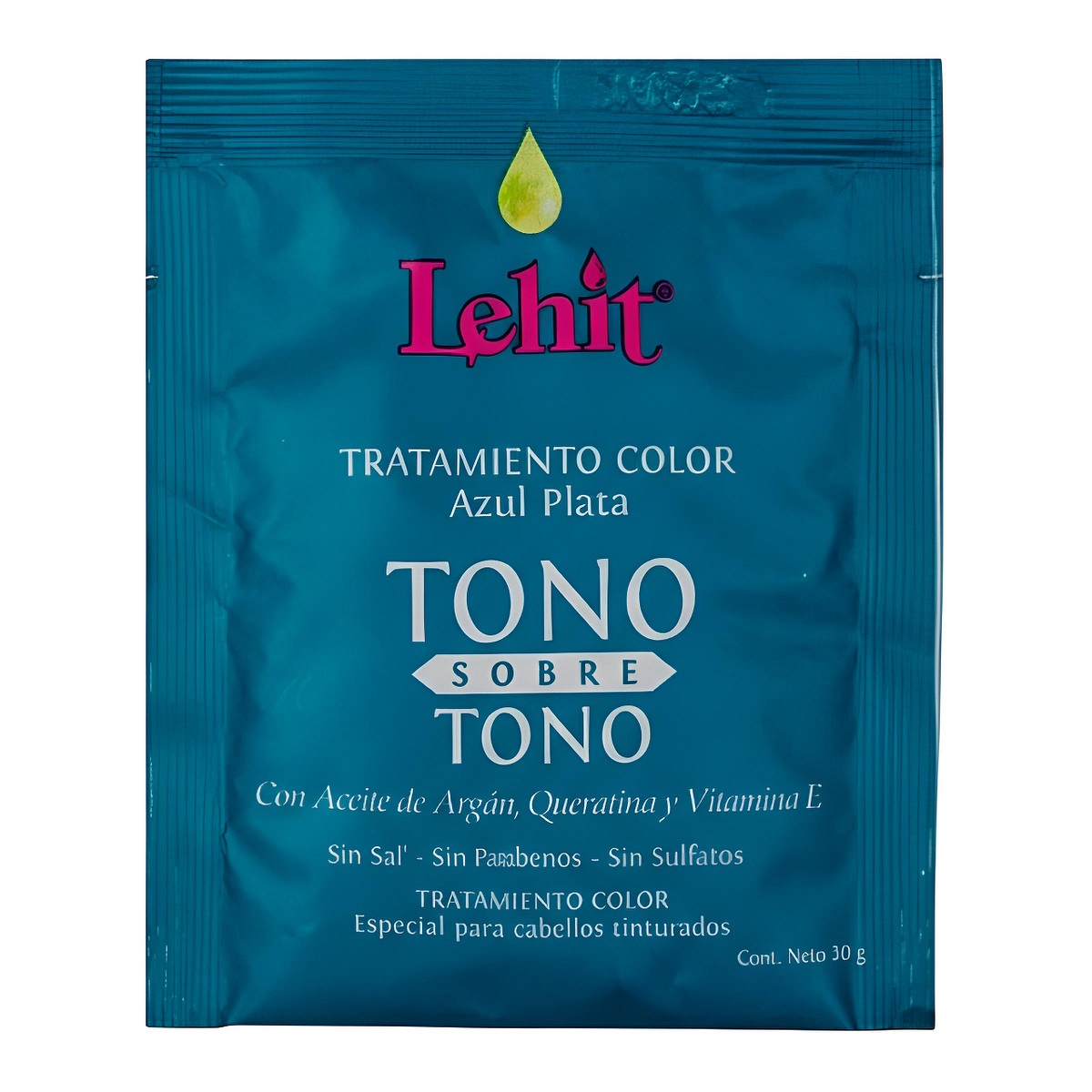 Tratamiento Capilar Lehit Tono Sobre Tono Azul Plata Sachet 30 g - 1092321