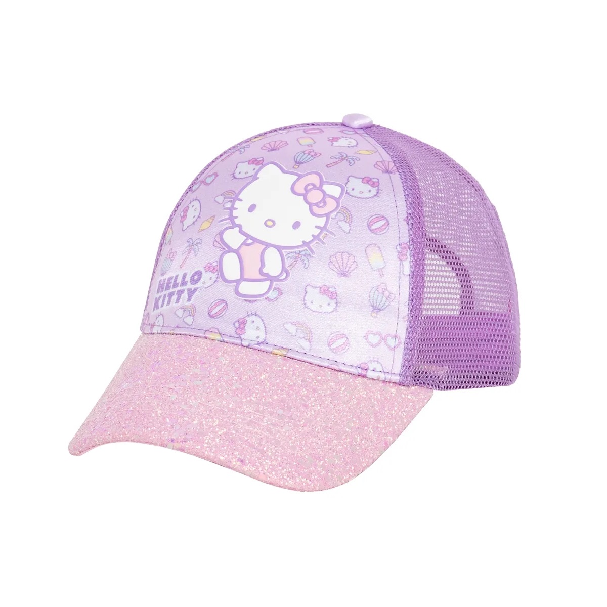 Gorra con Estampado de Hello Kitty Morado - 1060976