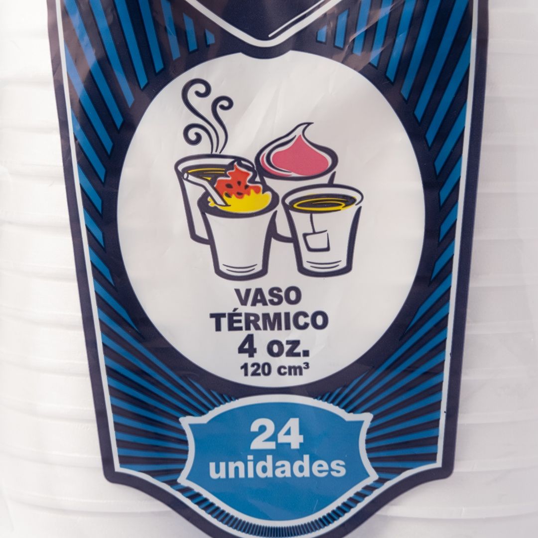 Pack 24 Uds Vasos Desechables Alegría Térmicos 4 oz - 910324