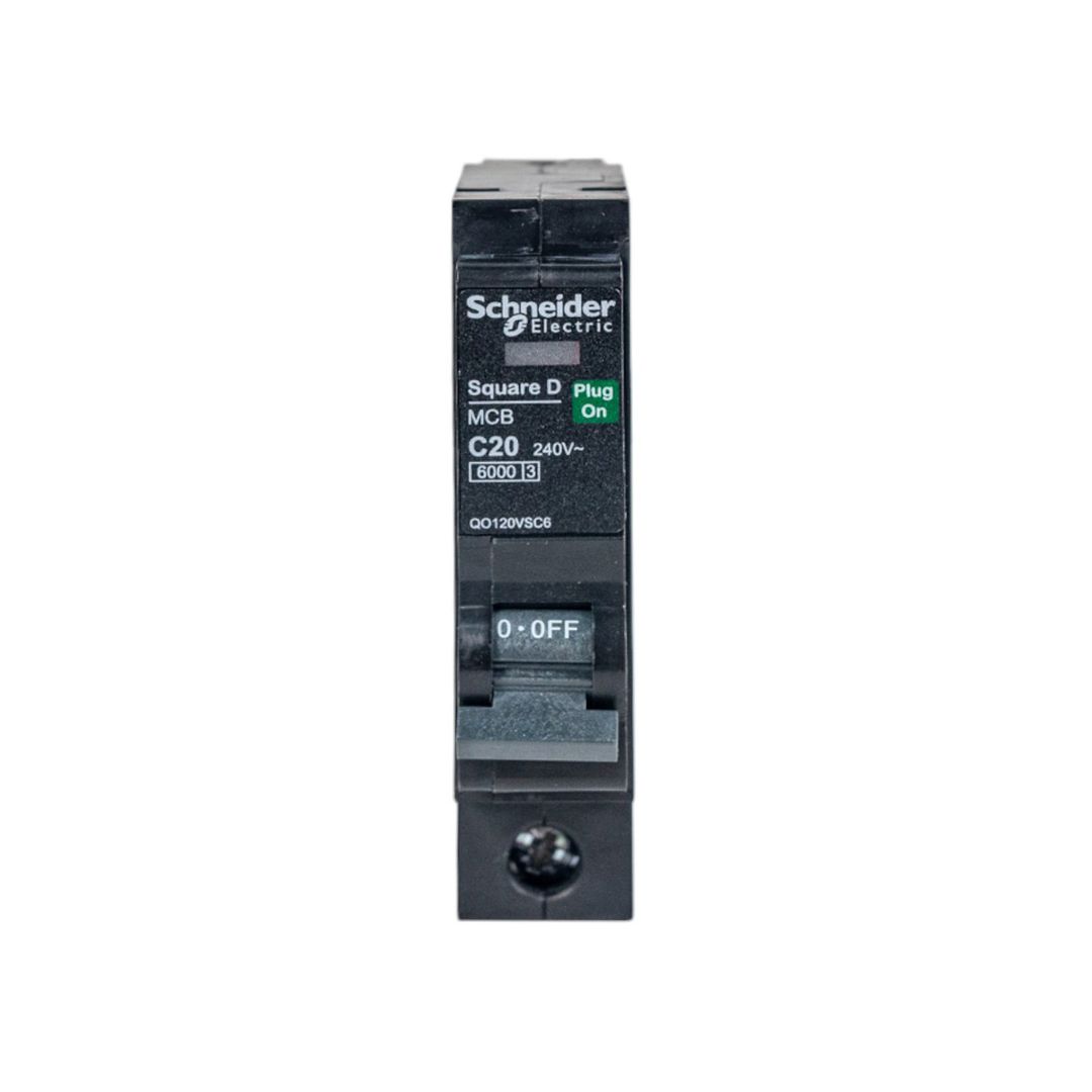 Breaker Enchufable Square D 1P 20A QO-120 Cent - 950410