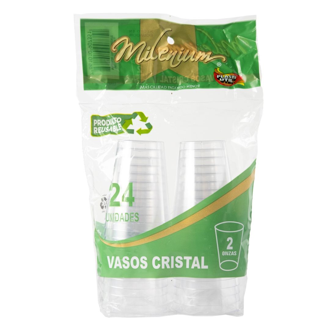 Pack 24 Uds Vasos Desechables Milenium 2 oz - 909655