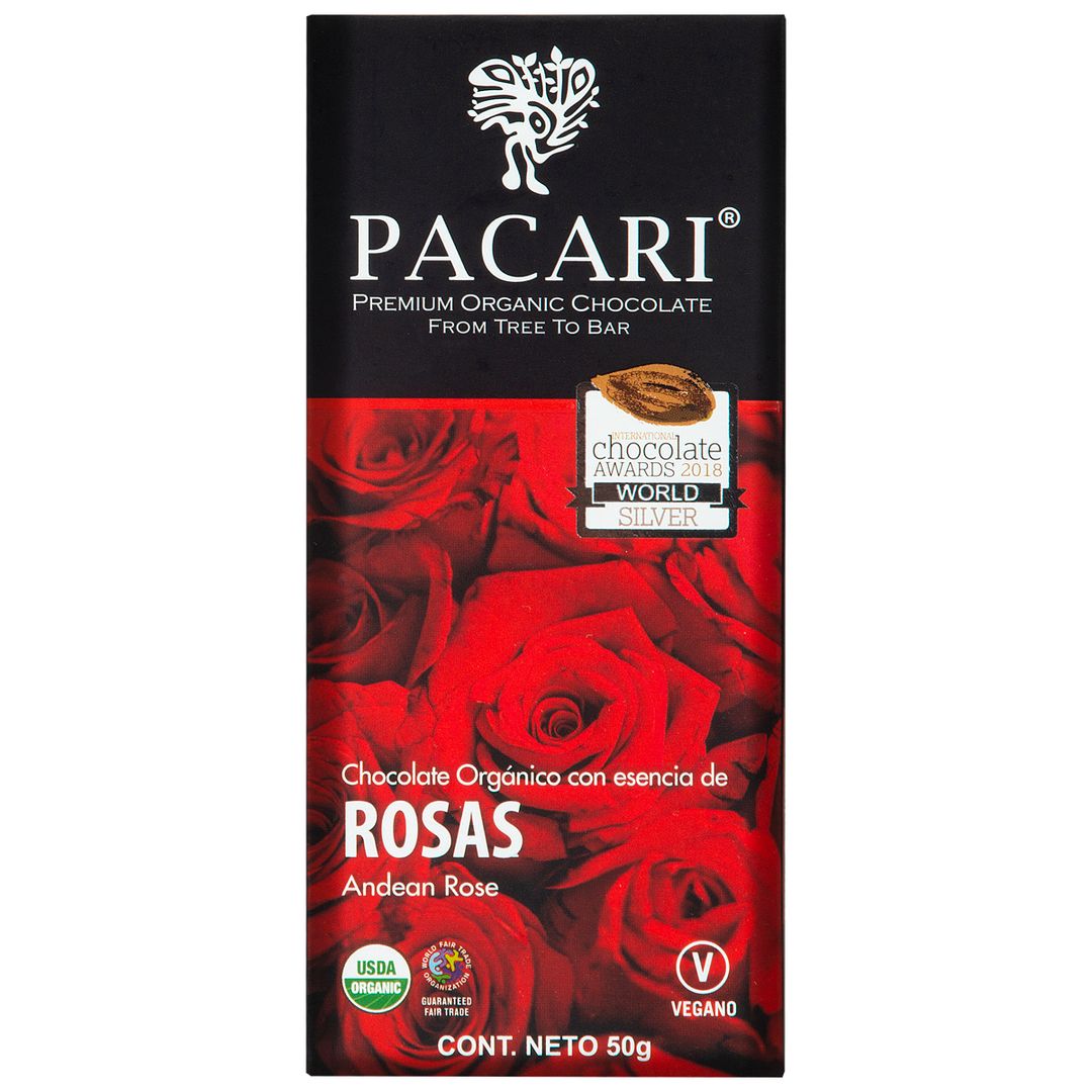 Barra de Chocolate Pacari Rosas 50 g - 1062682