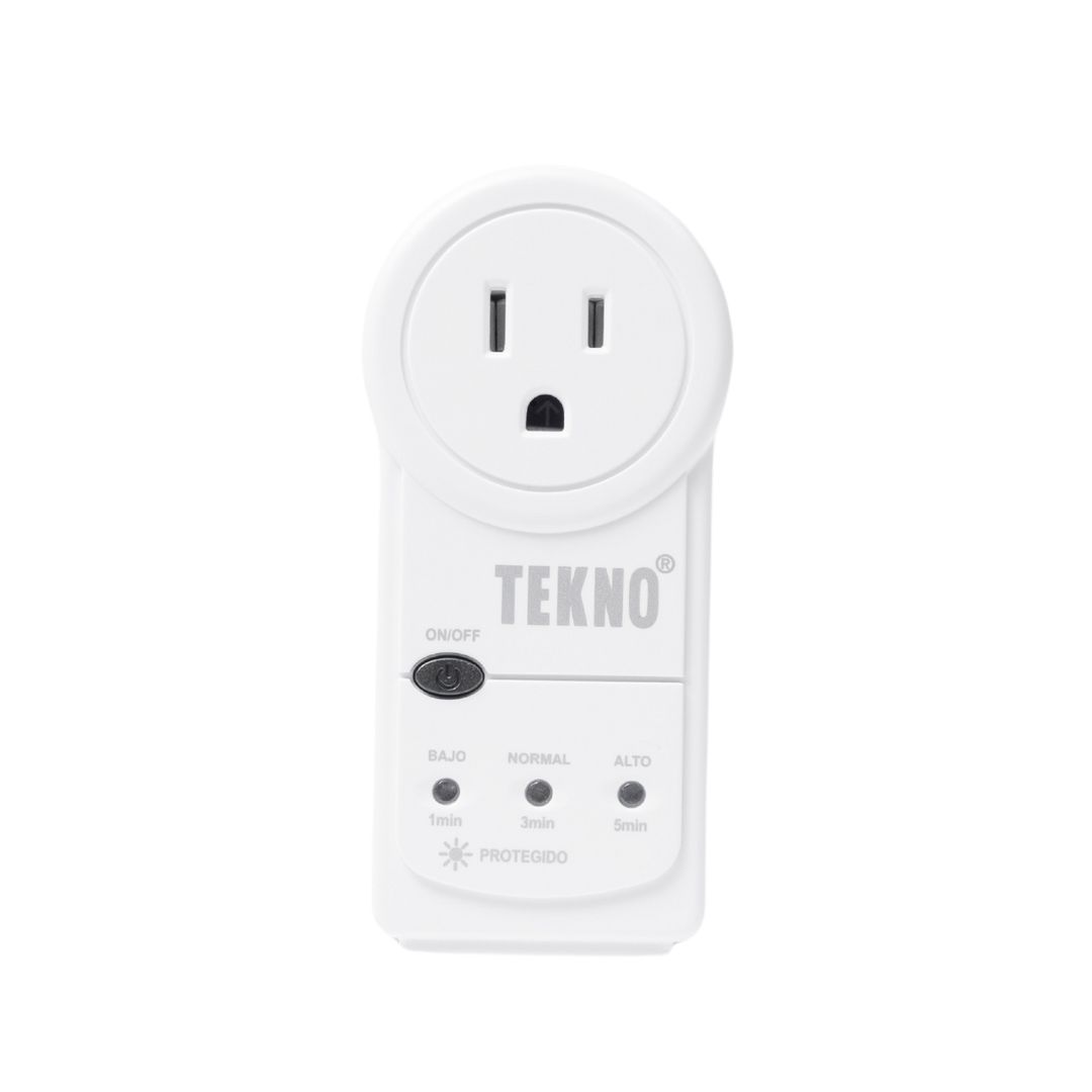 Protector de Voltaje Giratorio Tekno Blanco 1 Toma 15A 1800W 120V - 892986