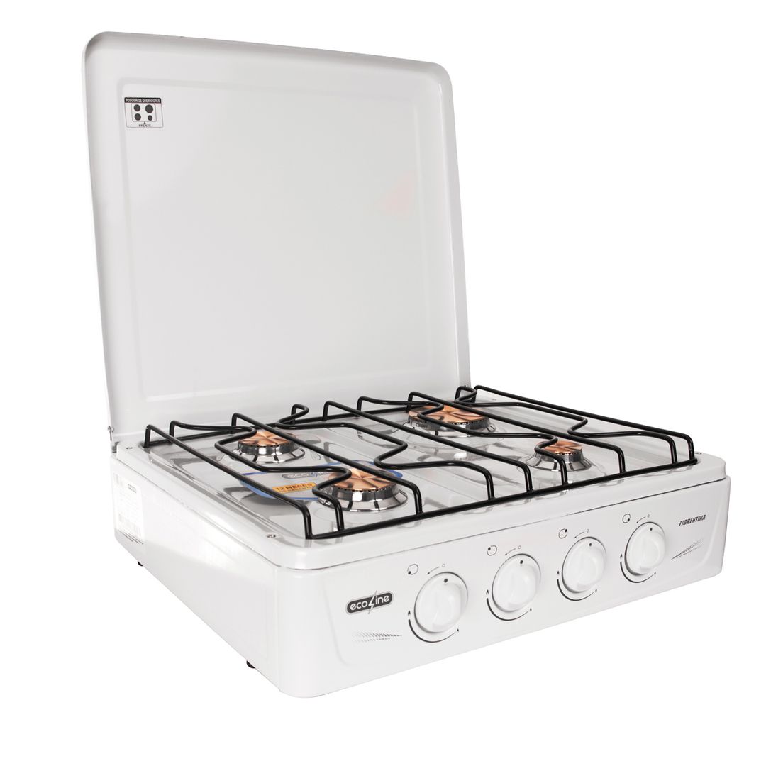 Cocineta a Gas Ecoline Fiorentina Blanca 4 Quemadores - 54cm - 860003 ...